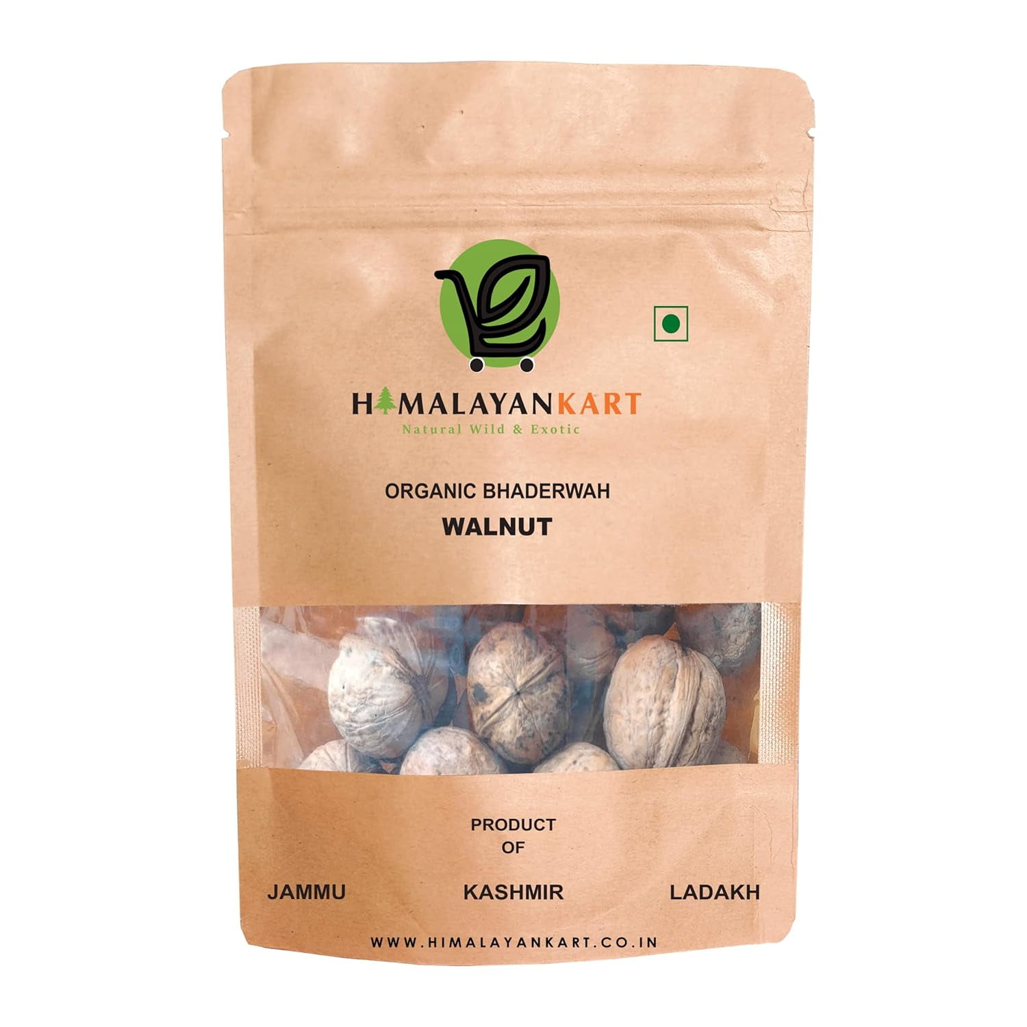 Pure Organic Bhaderwah Walnuts Inshell By Himalayankart 250gm, | Nutritious & Delicious Dry ...