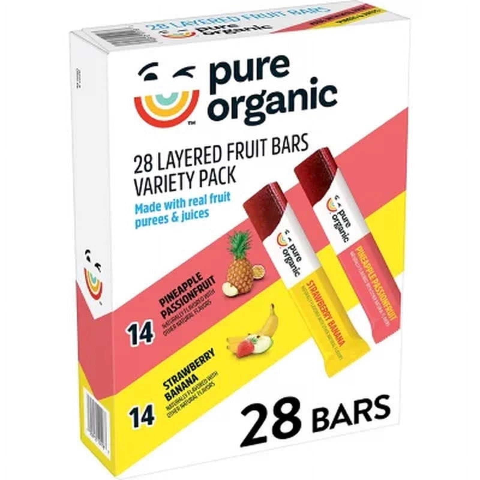 Pure Organic Layered Fruit Bars Variety Pack 0.63 Oz., 28 Pk. - Walmart.com