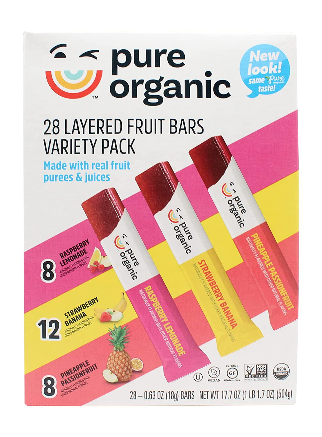 KIMBONNI Layered Fruit Bars Variety Pack 28 Count - Walmart.com