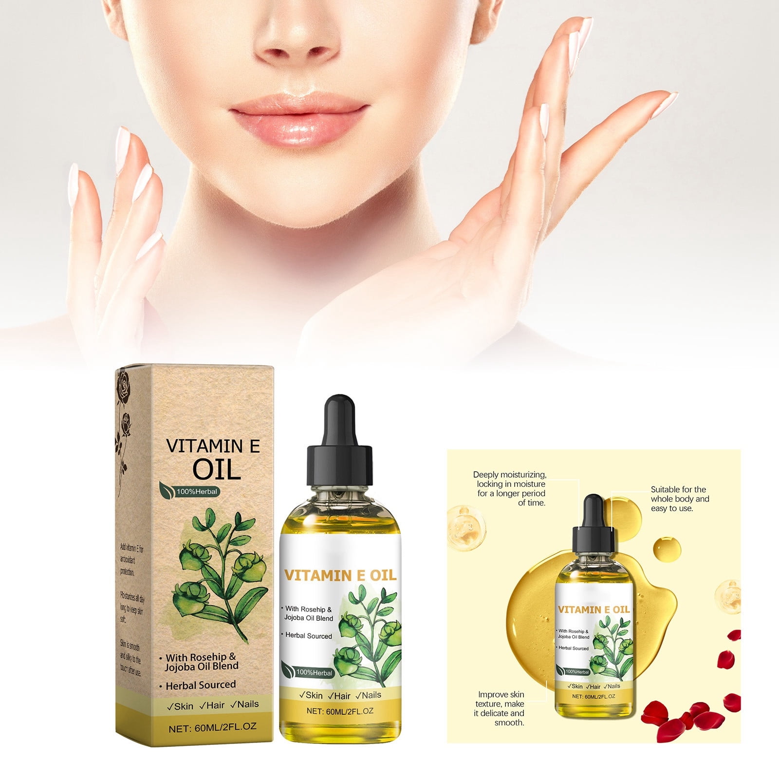 Pure Organic Natural Oil Anti-Aging Moisturising & Nourishing - Walmart.com