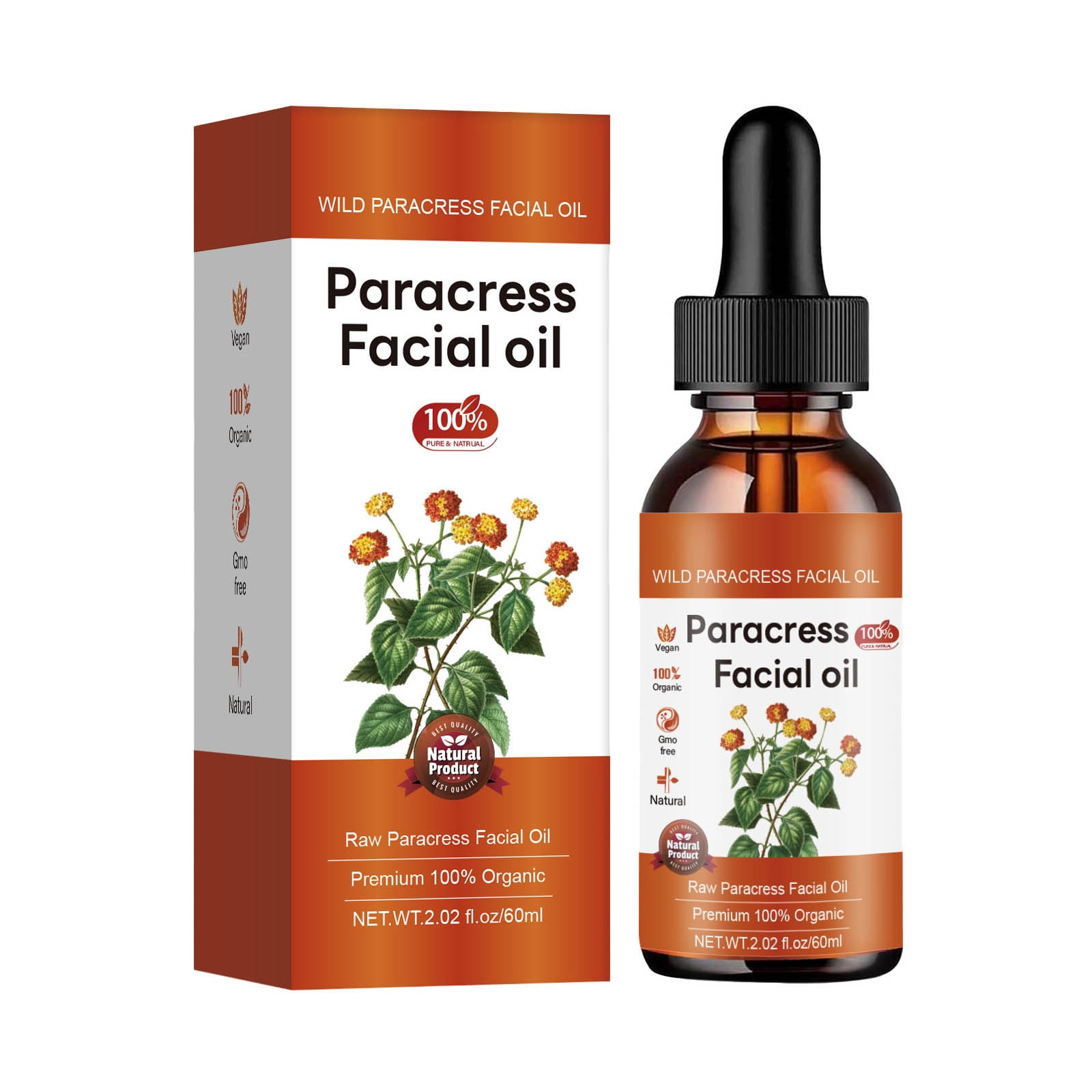Pure Organic Paracress Facial Oil Aging Moisturizing Oil With ...