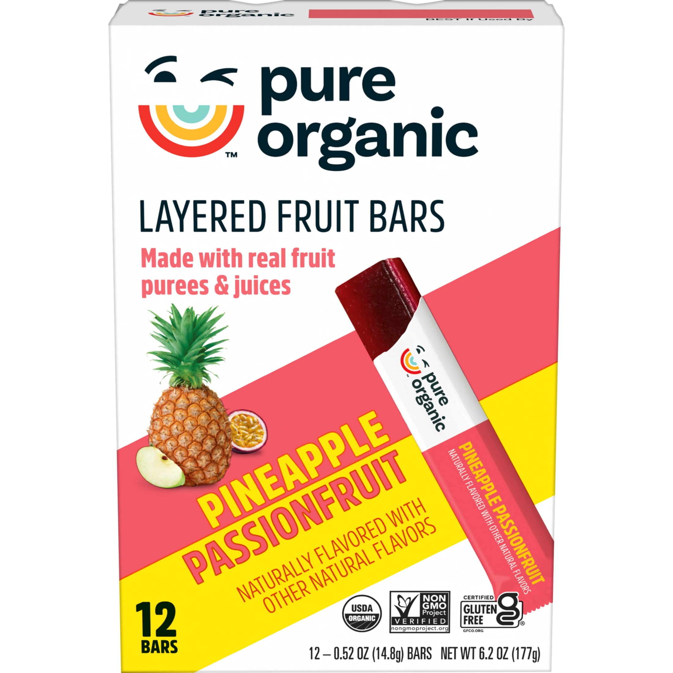 Pure Organic Fresh Whole Pineapple Passionfruit Layered Fruit Bars ...