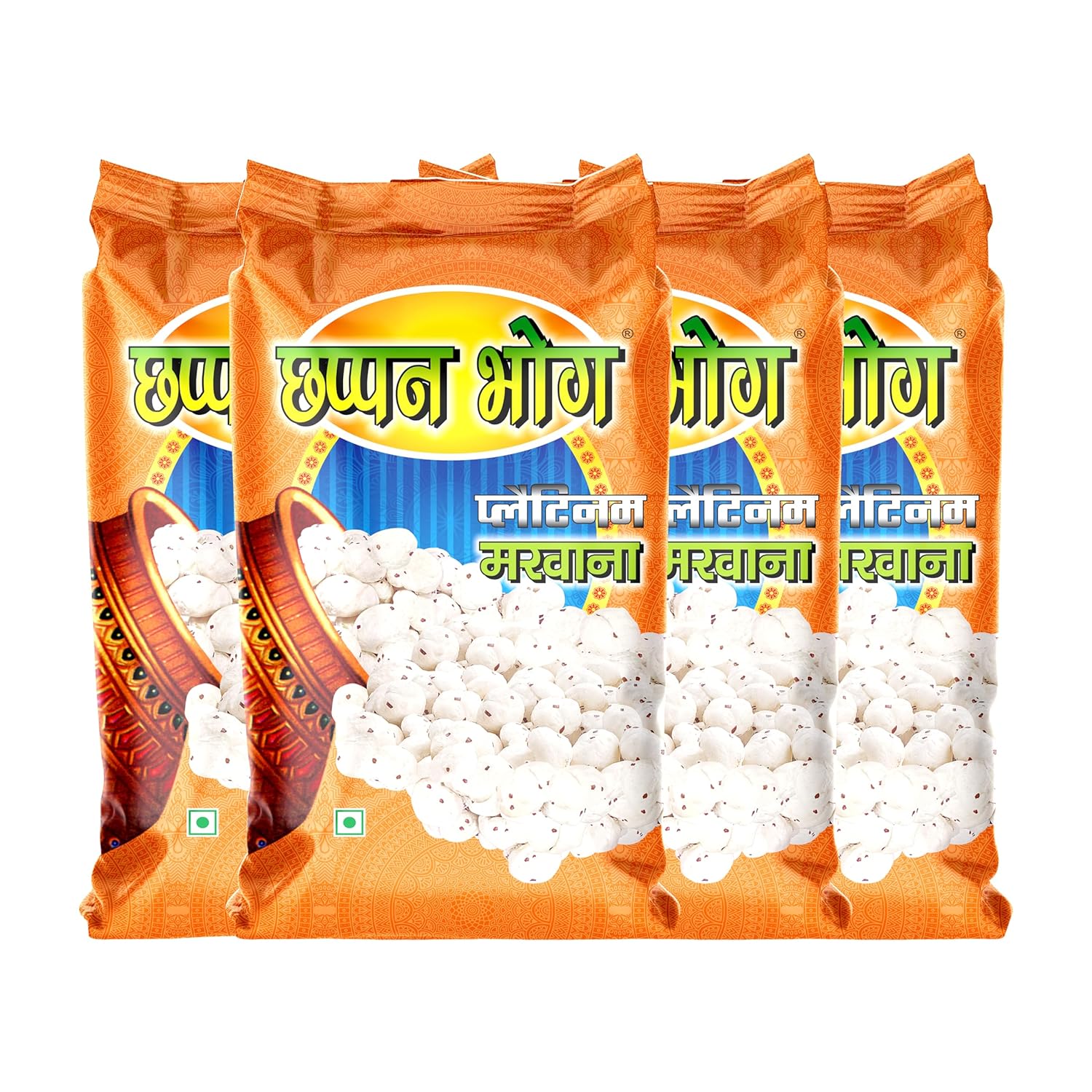 Pure Organic Platinum Makhana By Chappan Bhog 400gm, (100gm * Pack Of 4) | Rich In Protein ...