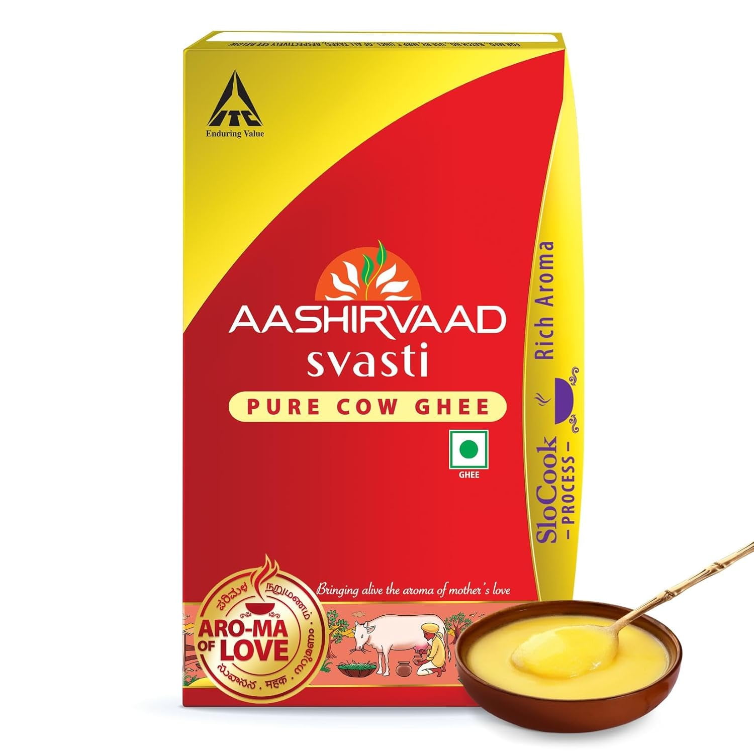 Pure Organic Svasti Desi Cow Ghee By Aashirvaad | Naturally & Healthy ...