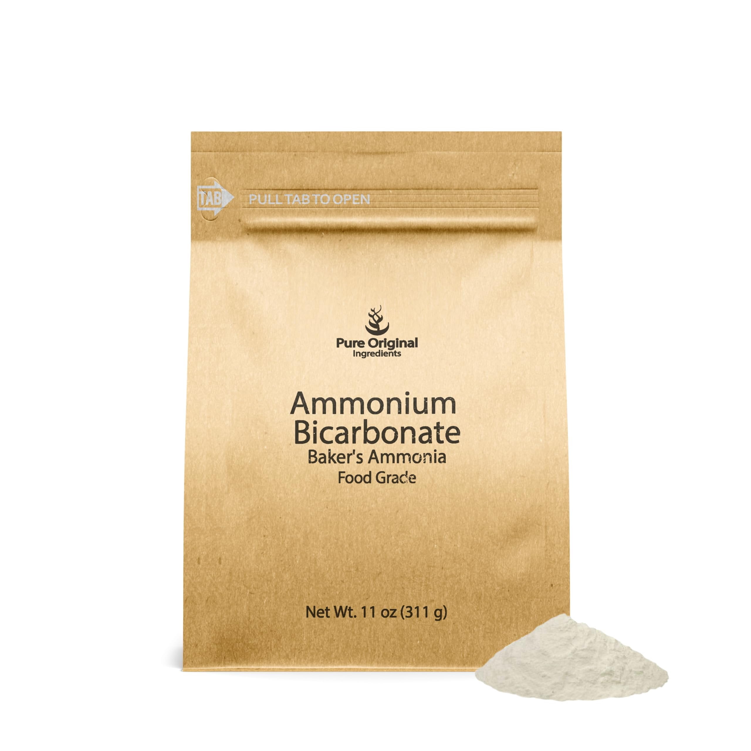 Pure Original Ingredients Ammonium Bicarbonate 11oz Baker's Ammonia ...