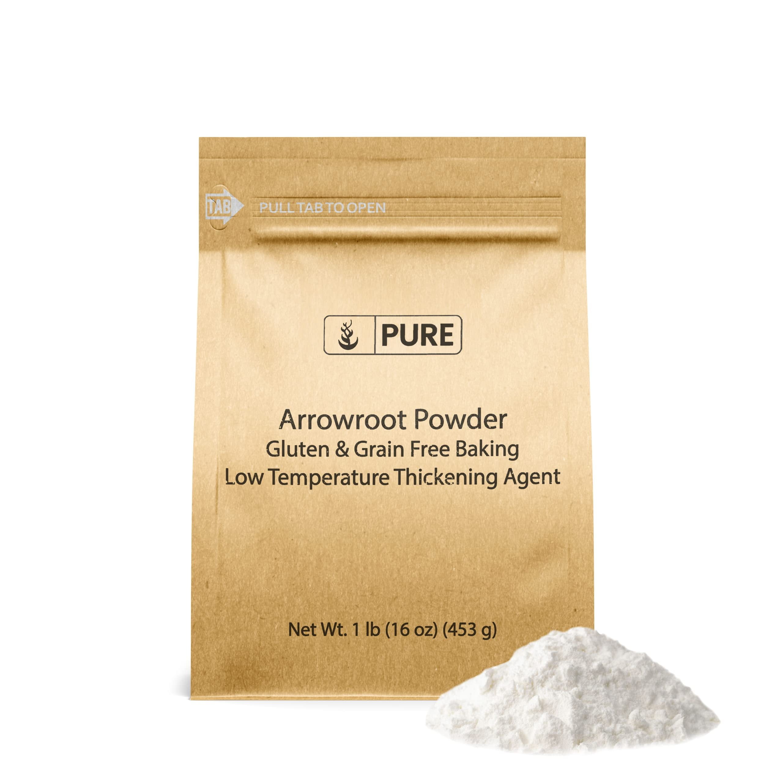 Pure Original Ingredients Arrowroot Powder 1 lb Corn Starch Alternative ...