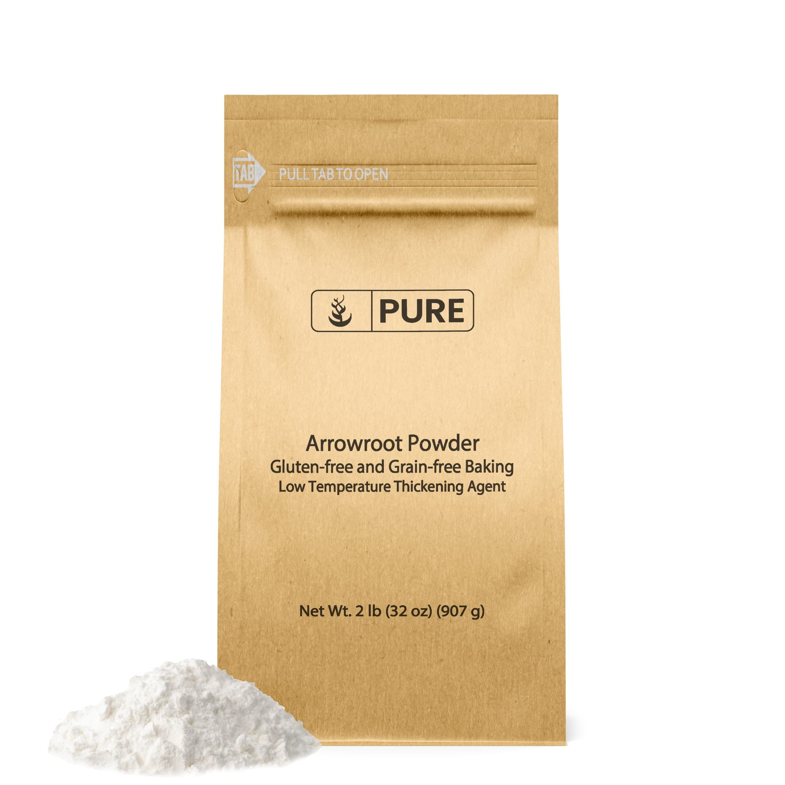 Pure Original Ingredients Arrowroot Powder 2 lb Corn Starch Alternative ...