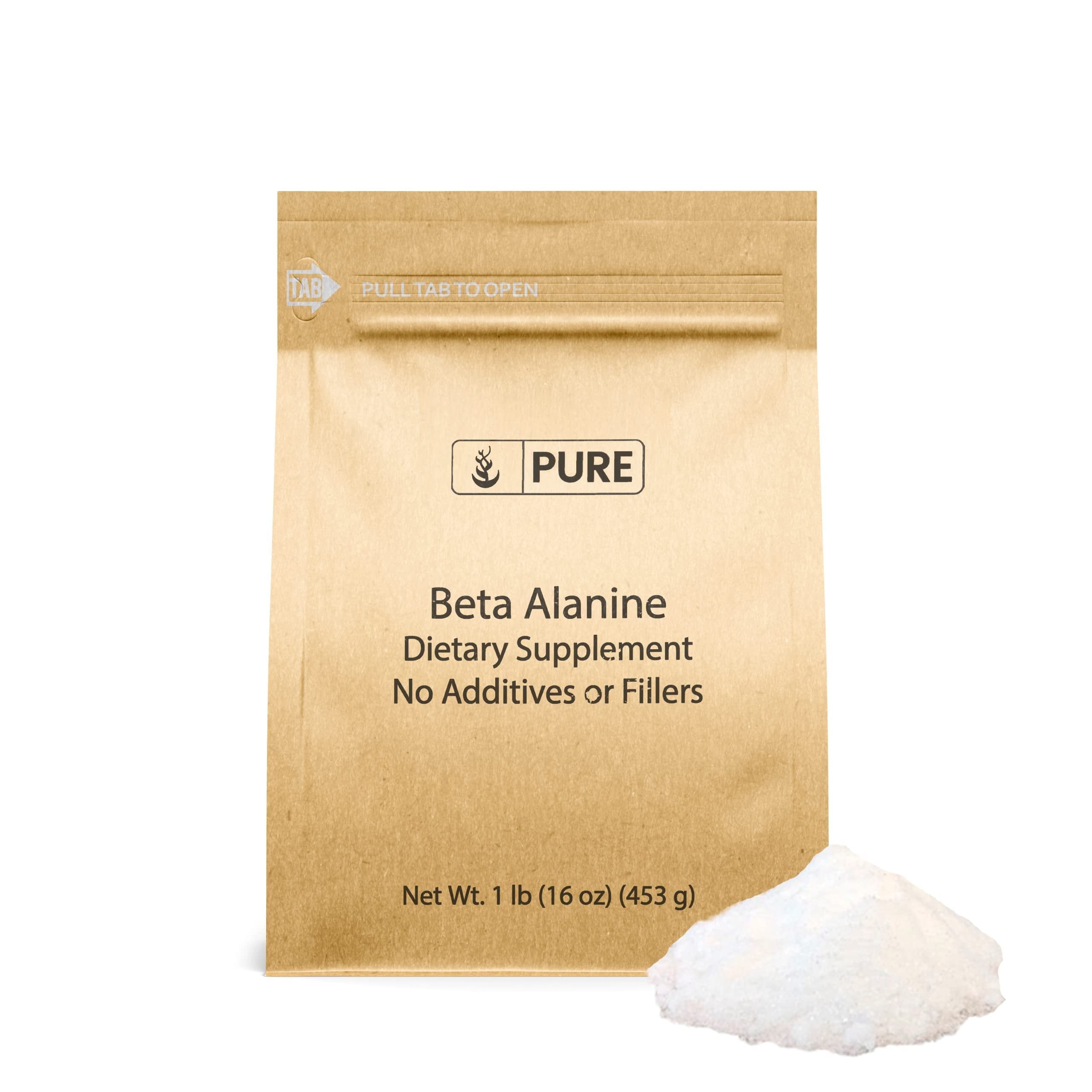 Pure Original Ingredients Beta Alanine Powder 1lb Non-GMO, Non ...