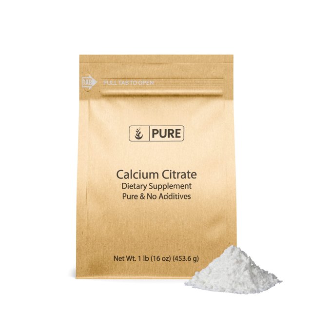 Pure Original Ingredients Calcium Citrate 1lb Calcium Supplement, No ...