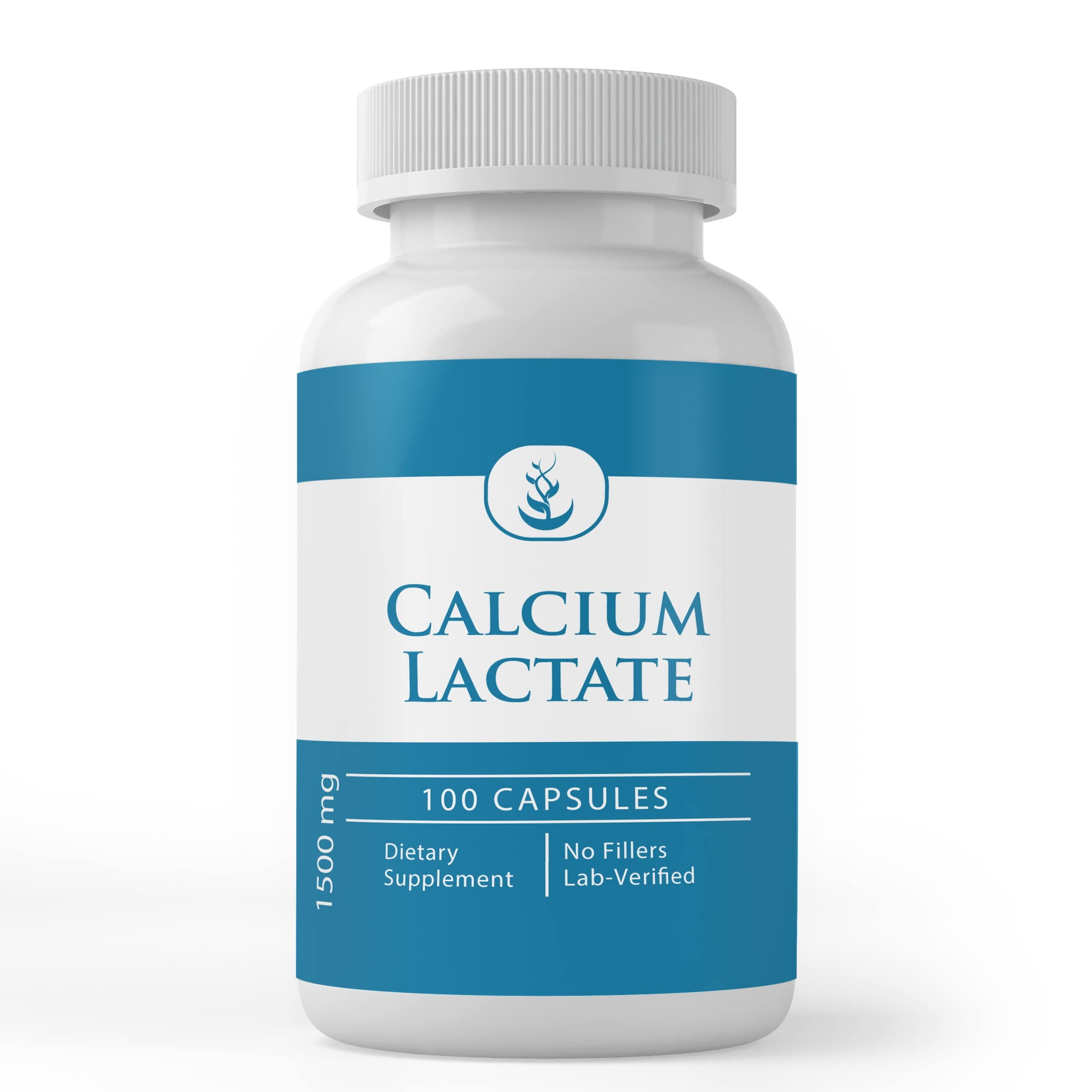 Pure Original Ingredients Calcium Lactate, 100 Capsules Always Pure, No ...