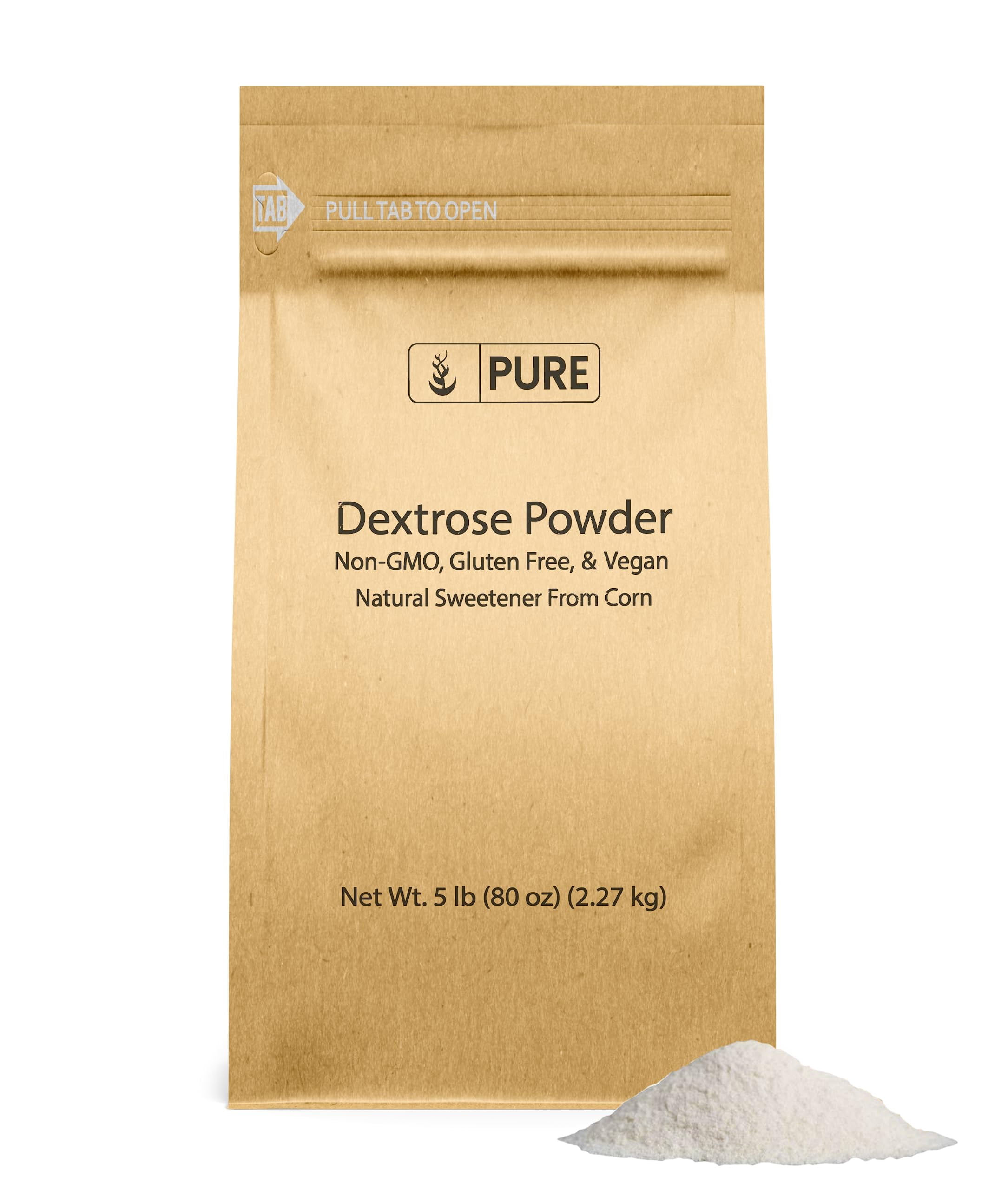 Pure Original Ingredients Dextrose BDF32 (5 lb.) by Pure, Sugar ...