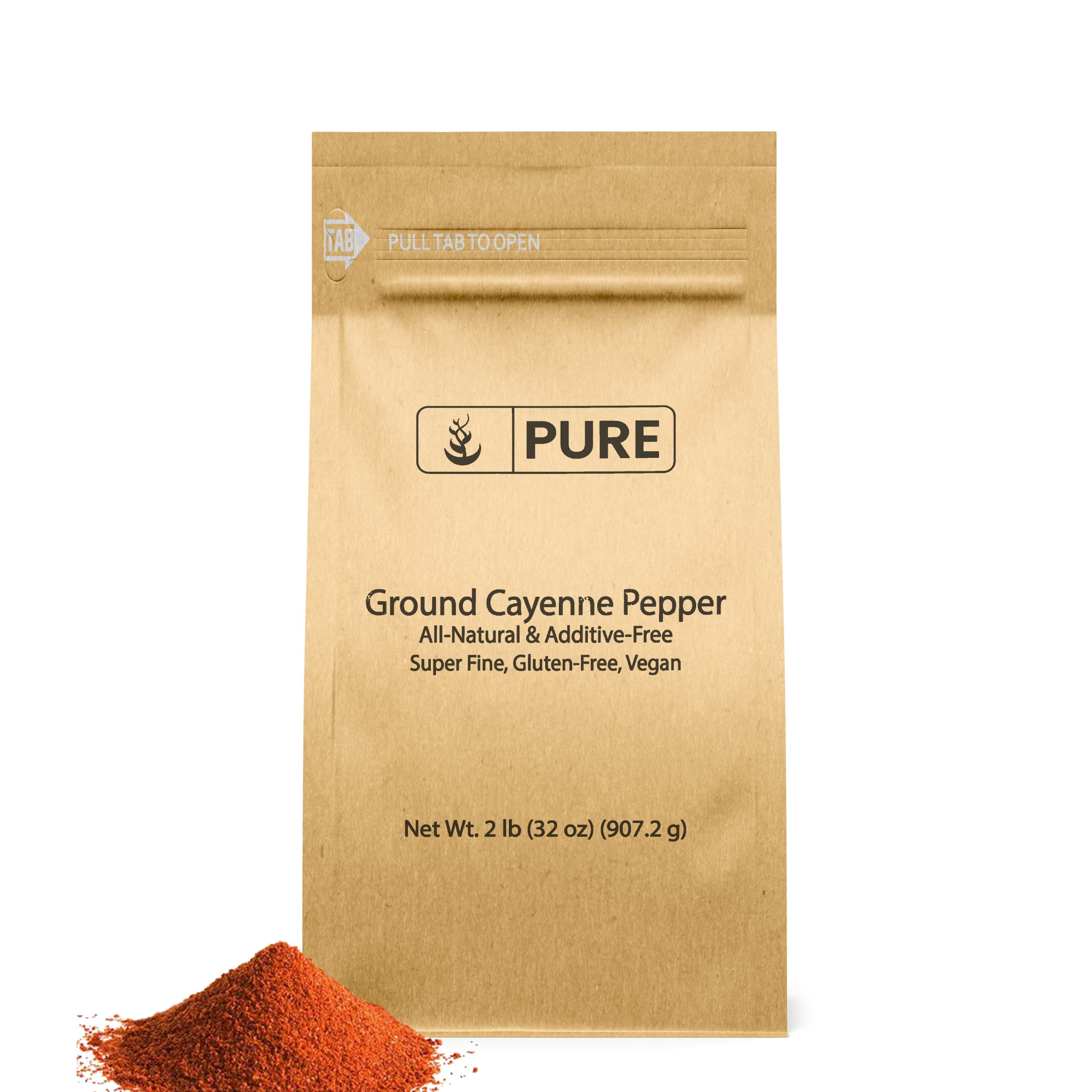 Pure Original Ingredients Ground BCF26 Cayenne Pepper (2 lb), Spicy ...