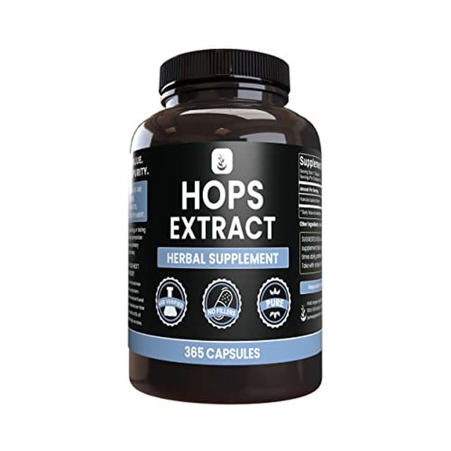 Pure Original Ingredients Hops Extract 365 Capsules No Magnesium Or ...