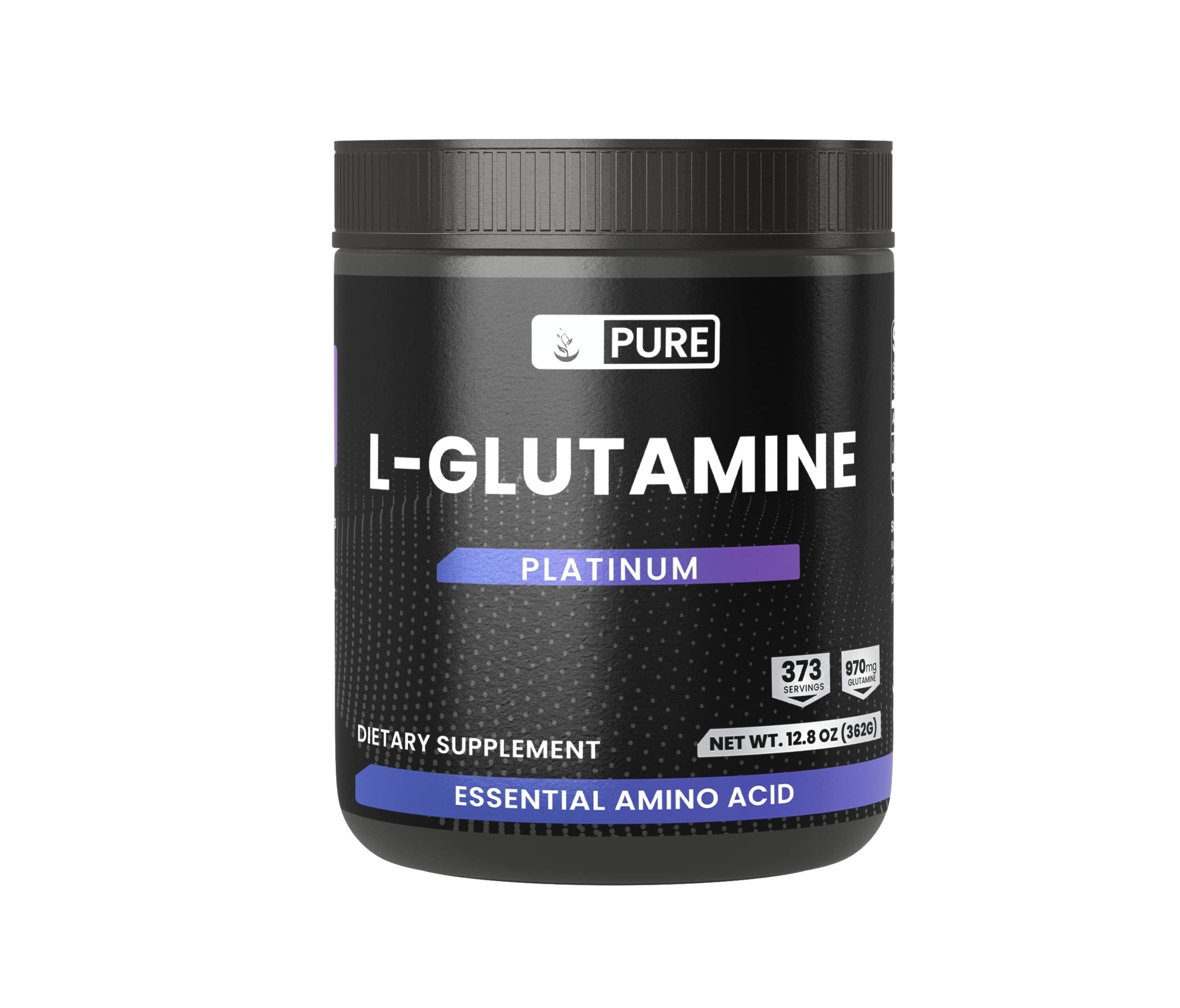 Pure Original Ingredients L-Glutamine Powder, 12 oz, Natural Amino Acid ...