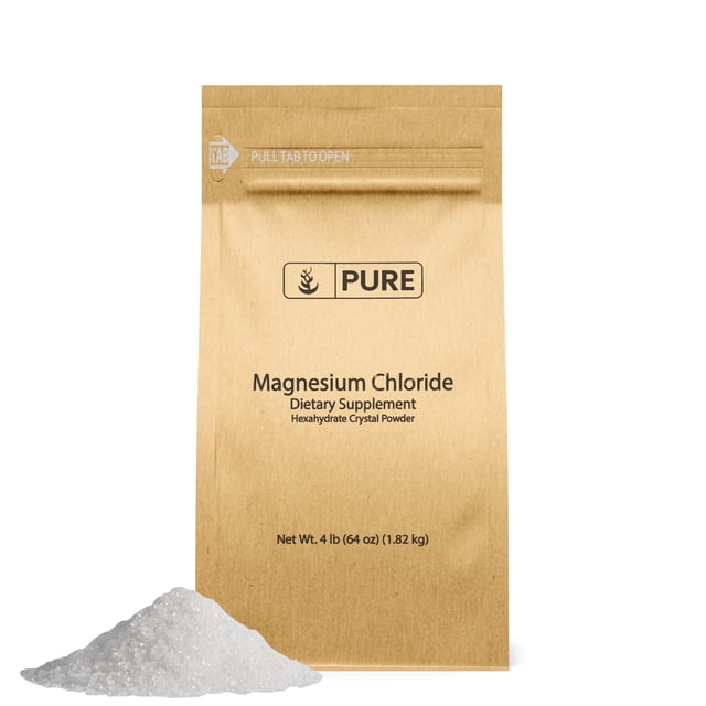 Pure Original Ingredients Magnesium Chloride 4lb Oral Supplement ...
