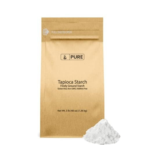 Pure Original Ingredients Tapioca Starch 3 lb Gluten-Free, Non-GMO, Kitchen Staple, Tapioca ...