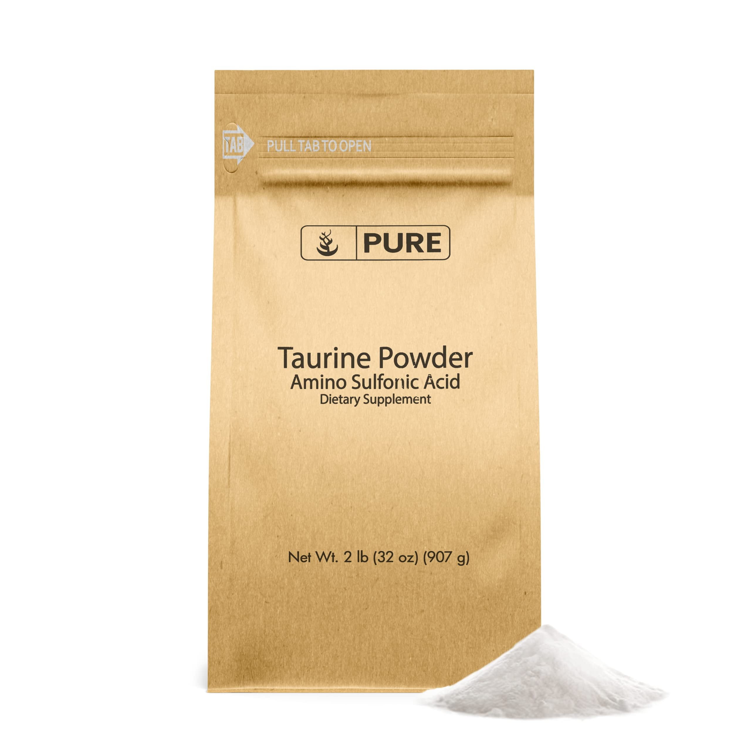 Pure Original Ingredients Taurine Powder 2 lb Dietary Supplement ...