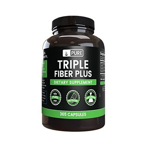 Pure Original Ingredients Triple Fiber 365 Capsules No Magnesium Or ...