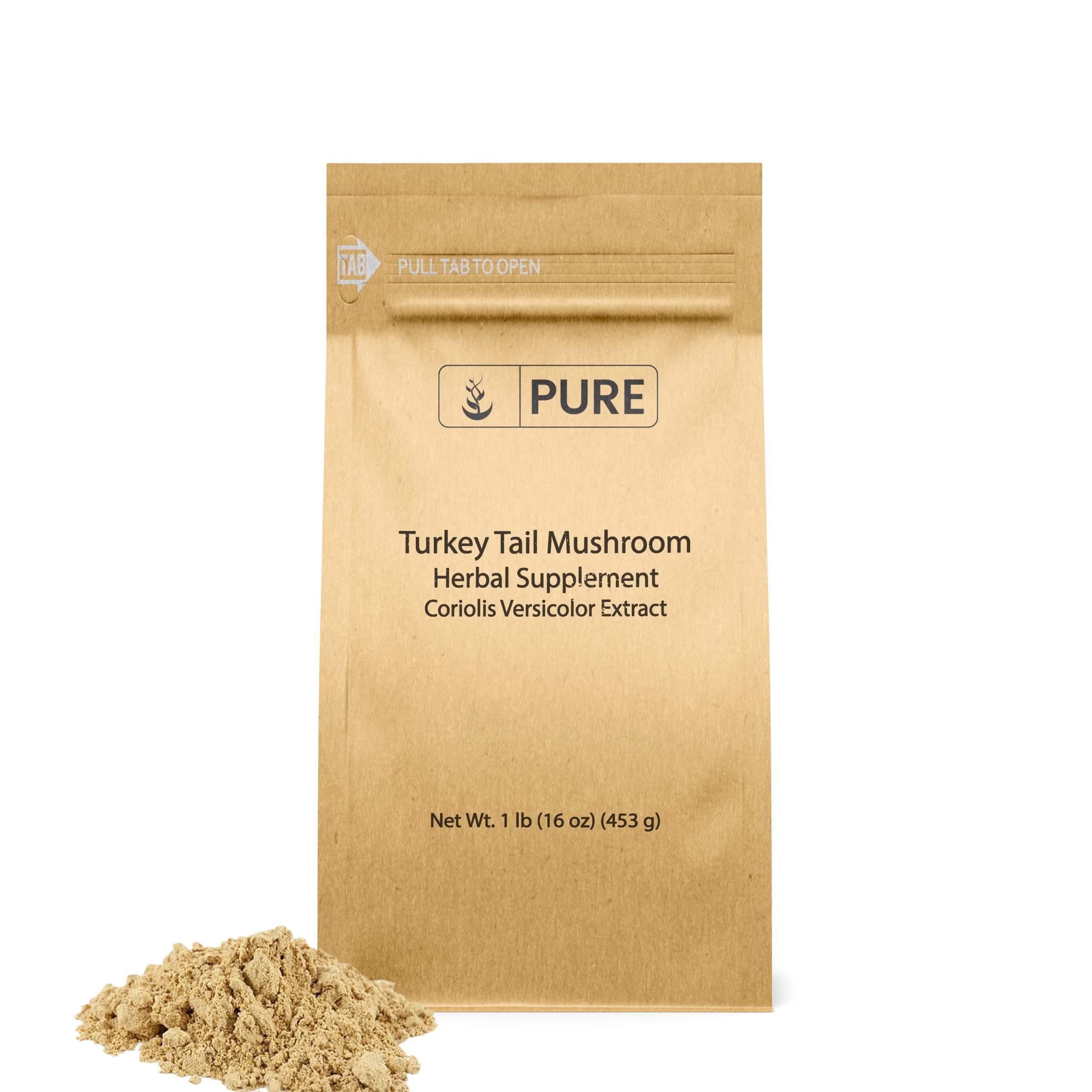 Pure Original Ingredients Turkey Tail Mushroom Powder 1lb Trametes ...