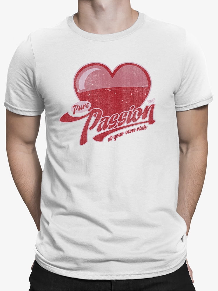 Pure Passion Emoji - Bold Heart Graphic Men's T-shirt - Walmart.com