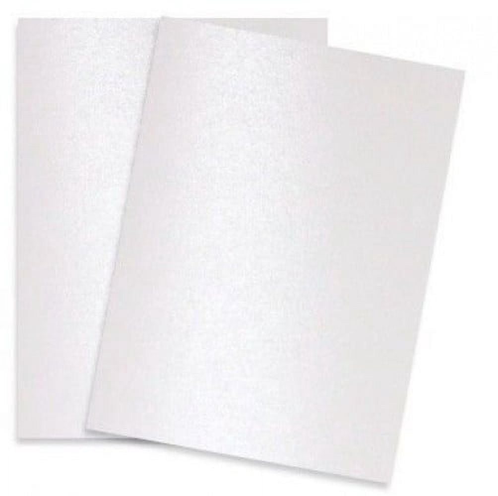 Pure Pearl White - 8.5X11 Shimmer Metallic Card Stock Paper - 100 ...