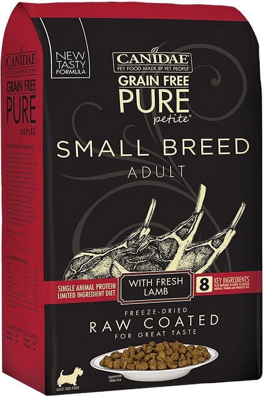 Canidae PURE Petite Small Breed Adult Dog Food, Grain-Free, Lamb, Raw ...