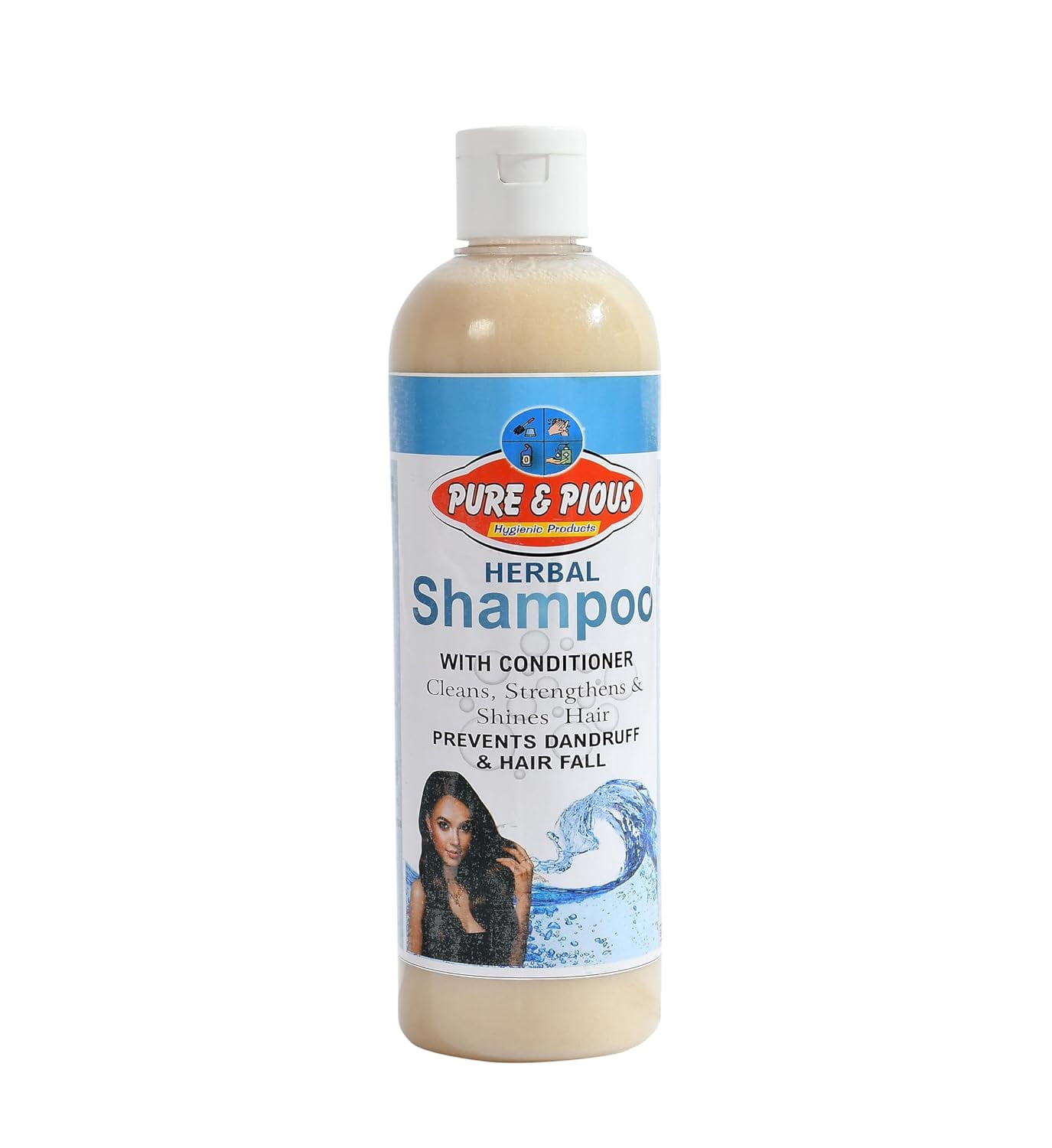 Pure Pious Hygienic Products Herbal Shampoo with Conditioner for Cleans ...