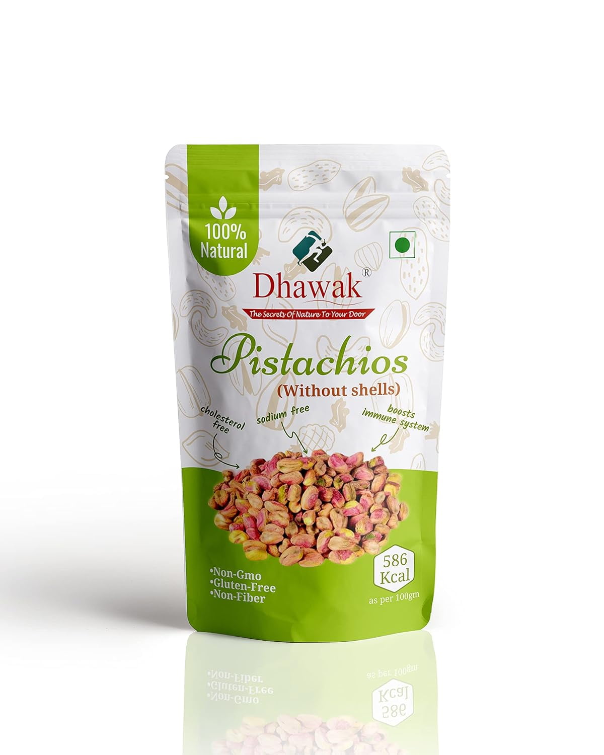 Pure Pistachios Kernels Without Shell By Dhawak 200gm, | High In ...