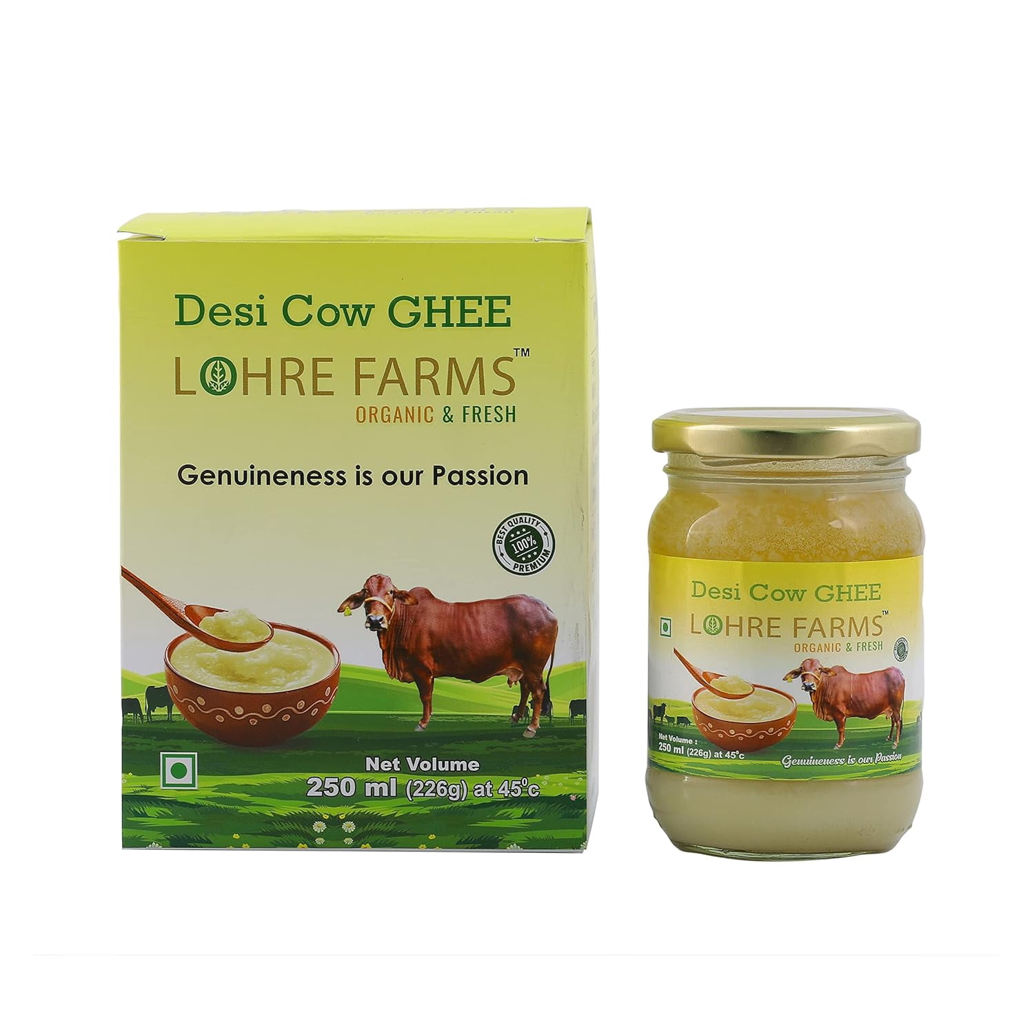 Pure Premium A2 Desi Cow Bilona Ghee By Lohre Farms | Rich In Vitamin A ...