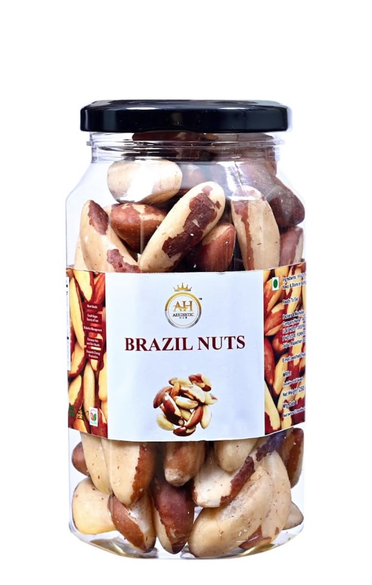 Pure Premium Brazil Nuts By Ah Aesthetic Hub 250gm, | Good Source Of ...
