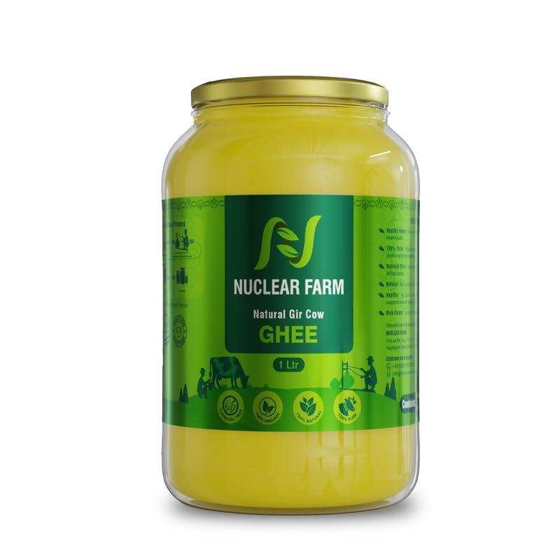 Pure Premium Gir Cow Ghee By Nuclear Farm | Sourced From Gir Cow Milk Organic & Authentic Desi ...