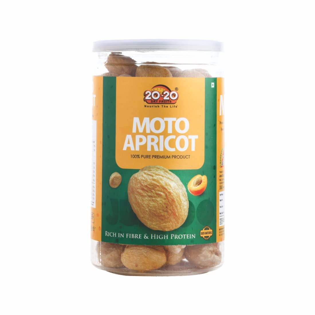 Pure Premium Moto Dried Apricot By 20-20 Dry Fruits 500gm, | High In ...