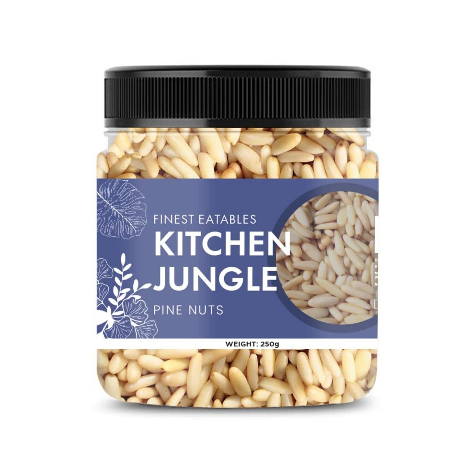 Pure Premium Pine Nuts Without Shell By Kitchen Jungle 100gm, | Rich In Protein Fiber Nutrients ...