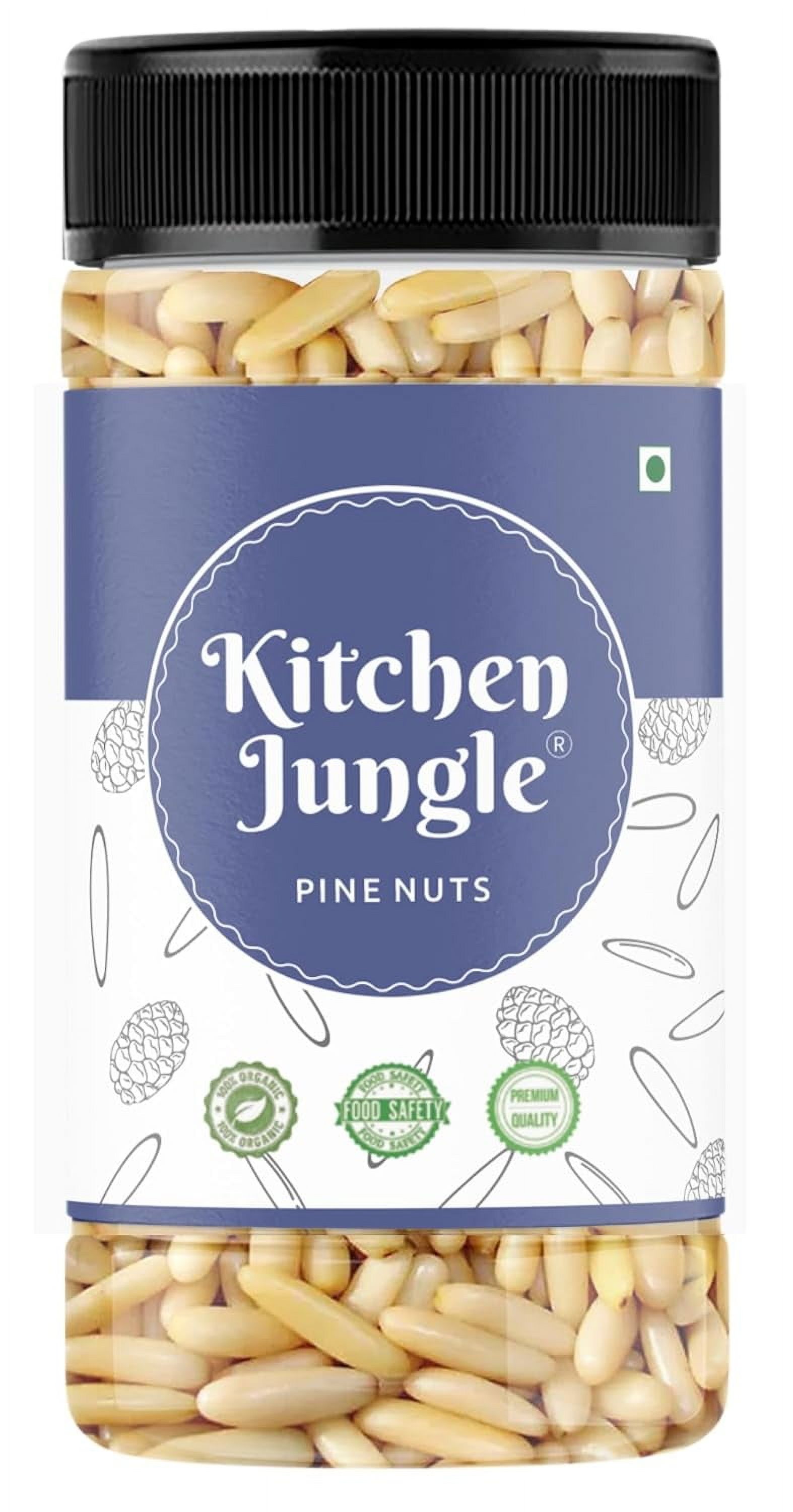 Pure Premium Pine Nuts Without Shell By Kitchen Jungle 100gm, | Rich In Vitamins A, Protein ...