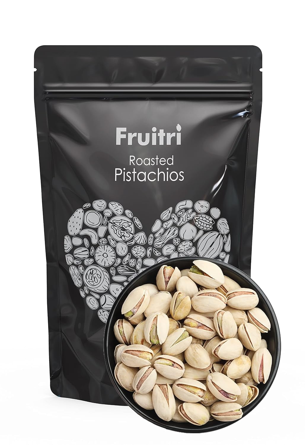 Pure Premium Roasted Pistachios By Fruitri 500gm, | Healthy & Nutrients Dietary Fiber Dry Fruits ...