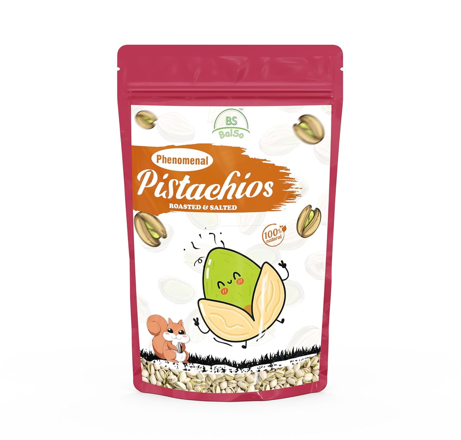 Pure Premium Roasted & Salted Pistachios By BalSo 1kg, | Crunchy & Delicious Healthy Snack Dry ...