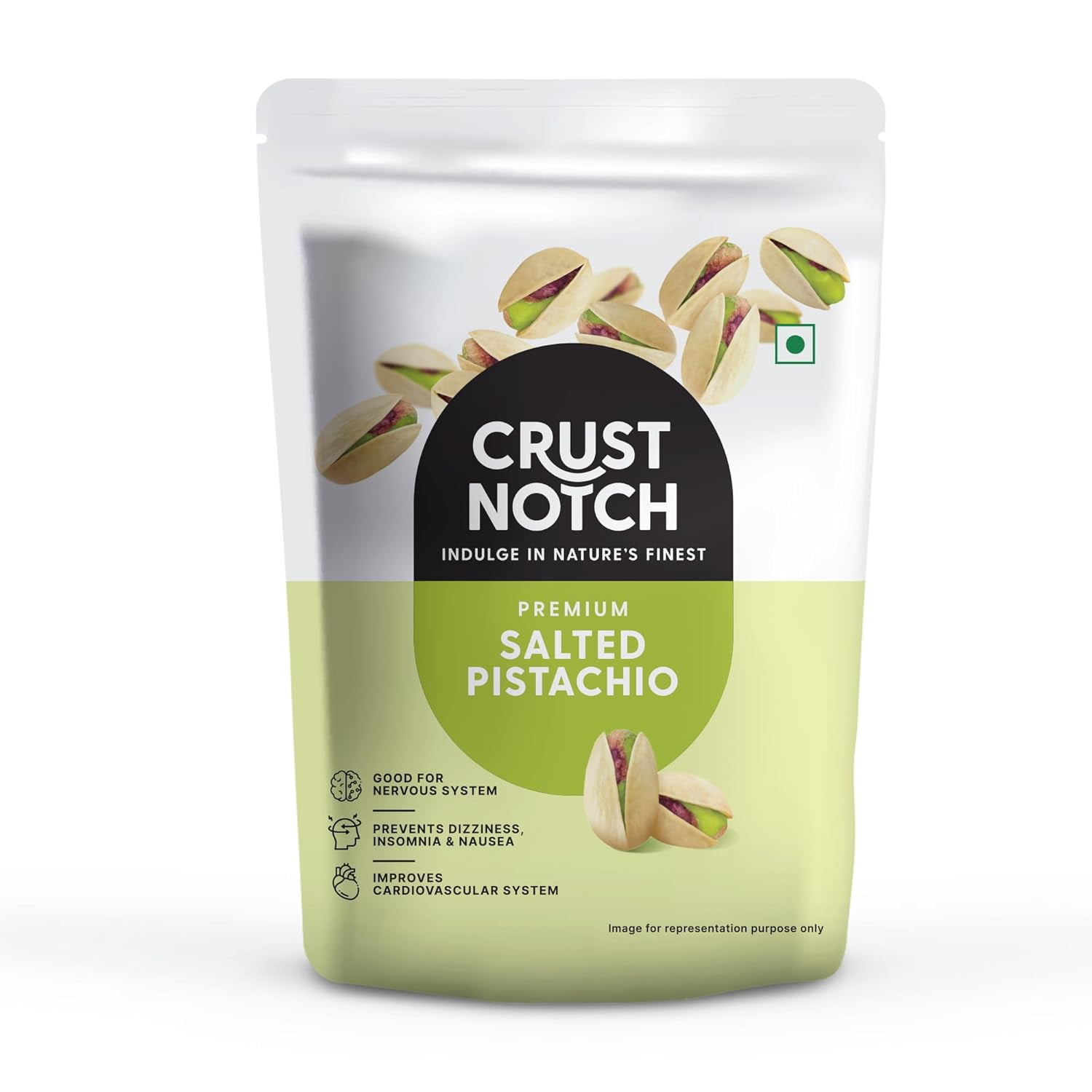 Pure Premium Roasted & Salted Pistachios By CrustNotch 250gm, | Delicious & Nutricious Healthy ...