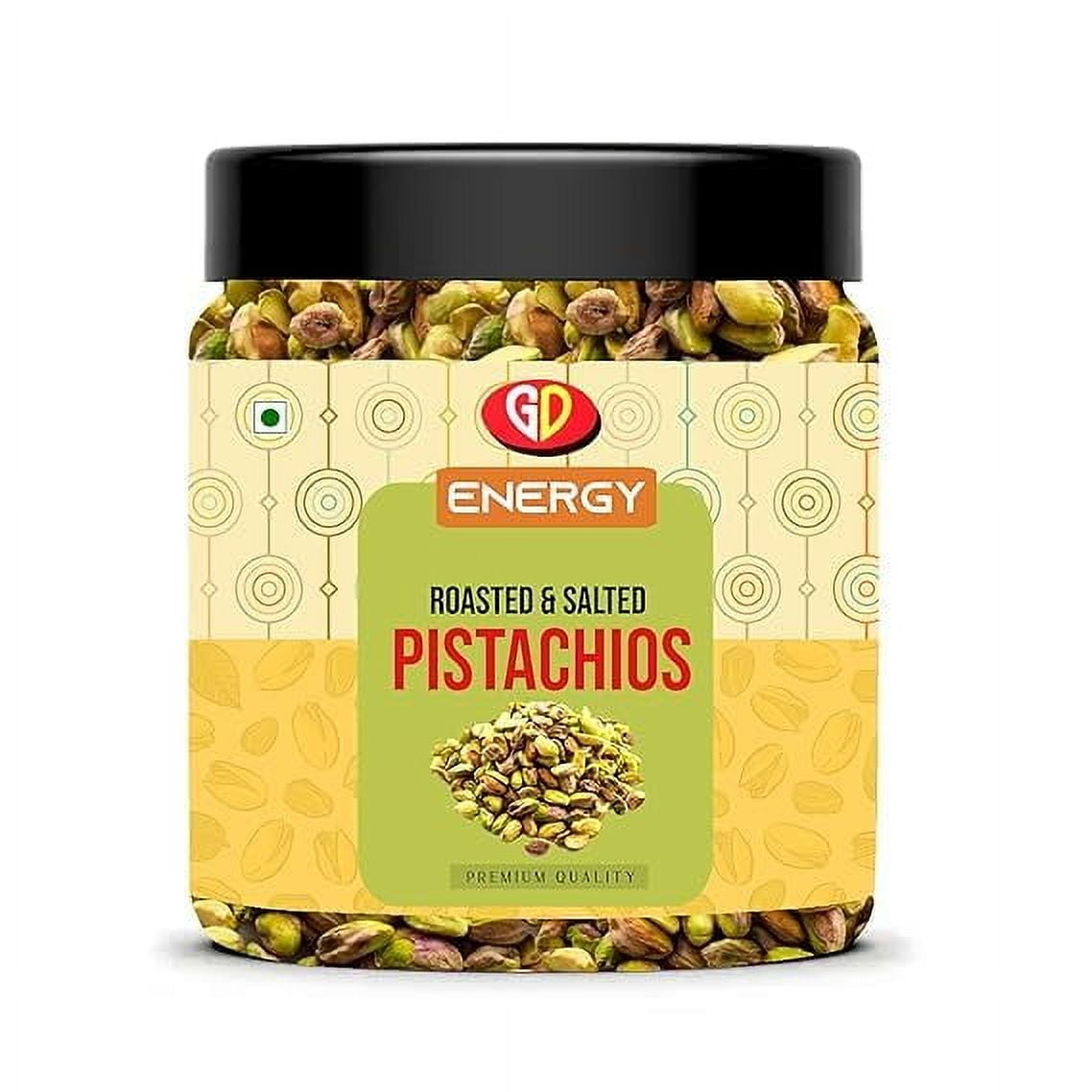 Pure Premium Roasted & Salted Pistachios By GD Energy 500gm, | Crunchy & Healthy Dry Fruits ...
