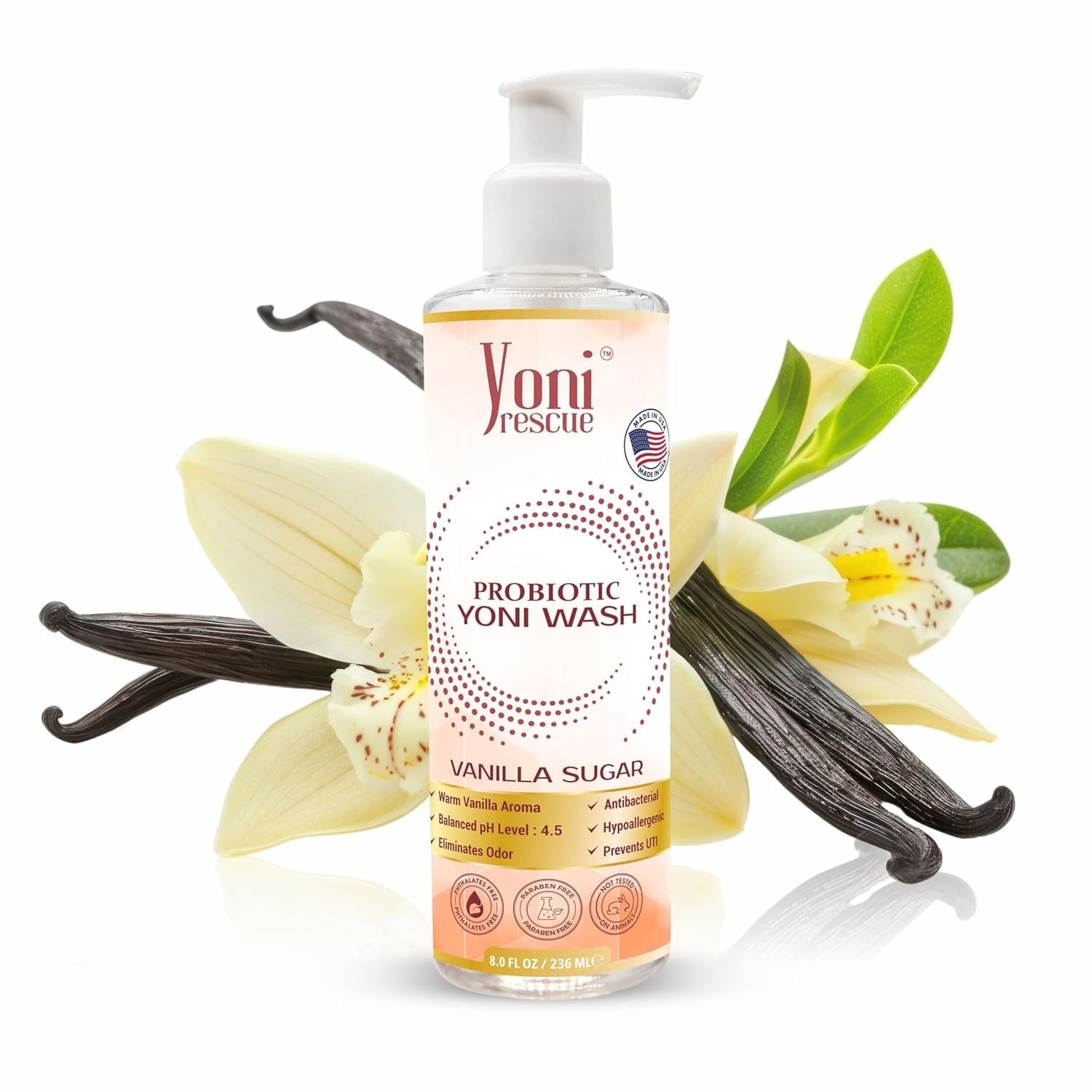 Yoni Rescue Feminine pH Balanced Wash, Vanilla Sugar, 8 oz - Walmart.com