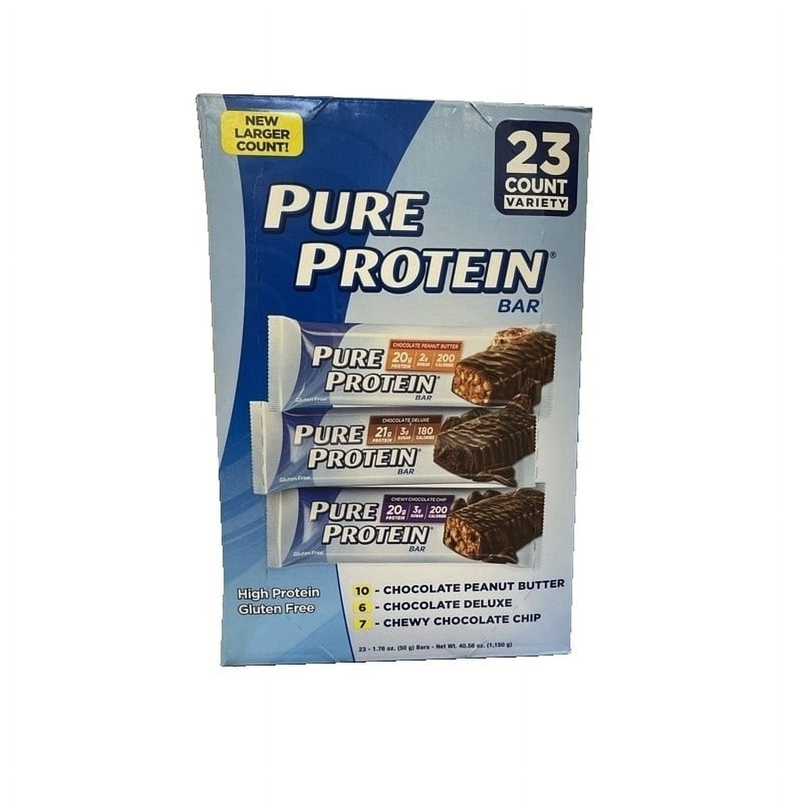 Pure Protein Bars Variety Pack, 1.76 Ounce (23 Count) - Walmart.com