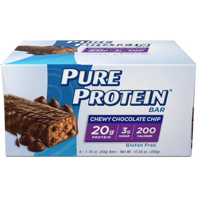 Pure Protein® Chewy Chocolate Chip, 50 gram, 6 count - Walmart Business ...
