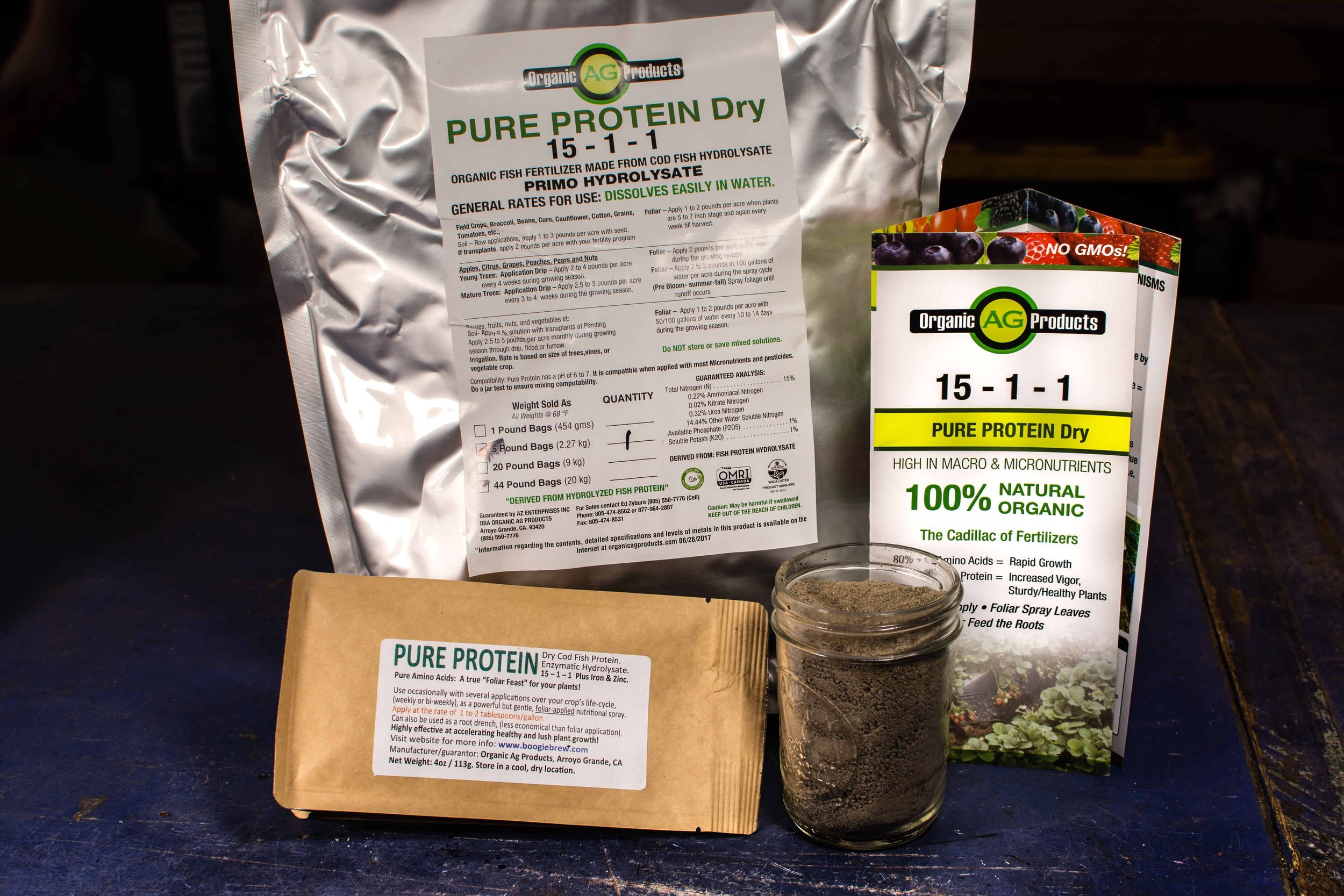 Pure Protein Dry 1-lb Organic Plant Foods Nutrition Fish Fertilizer ...