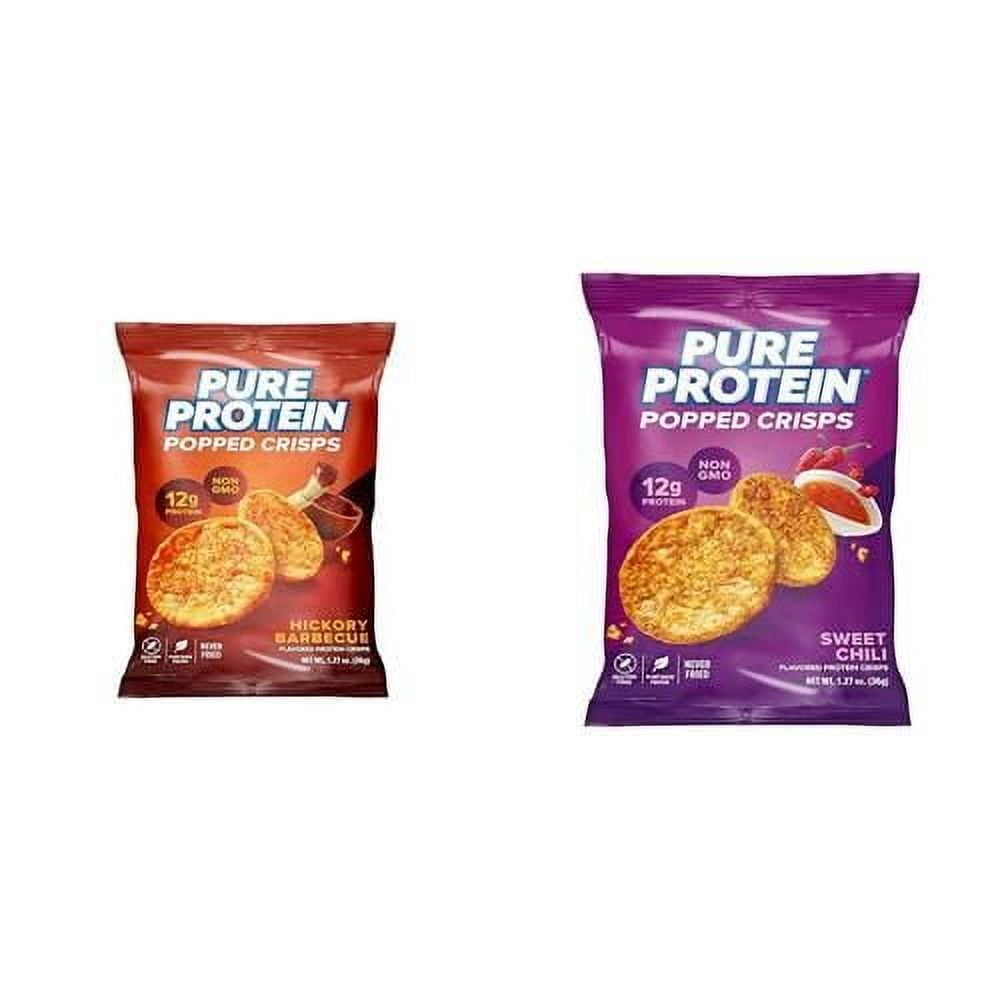 Pure Protein Popped Crisps Bundle, Hickory Barbecue & Sweet Chili ...