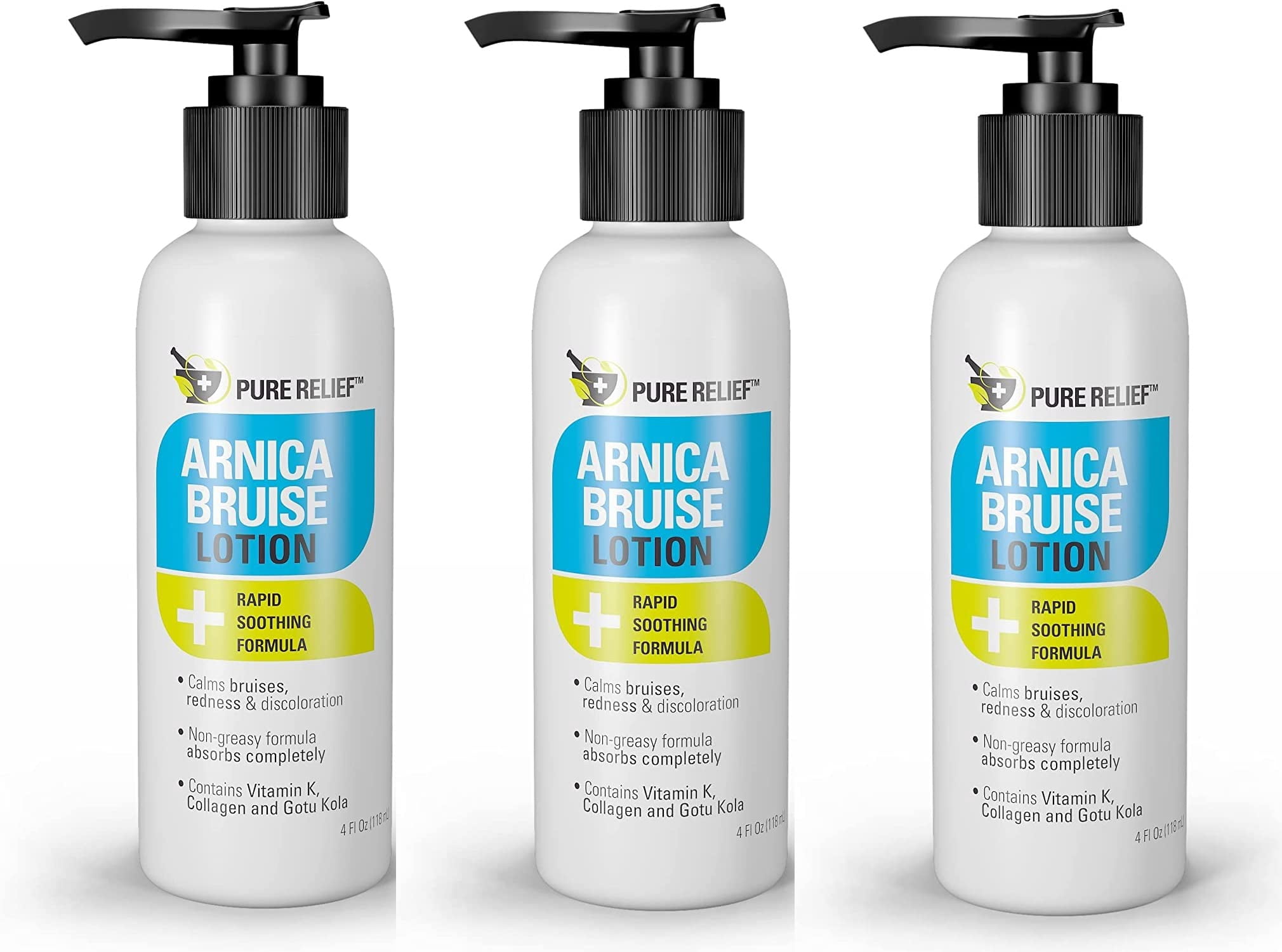 Pure Relief Arnica Bruise Lotion Three Pack 4 fl oz - Walmart.com