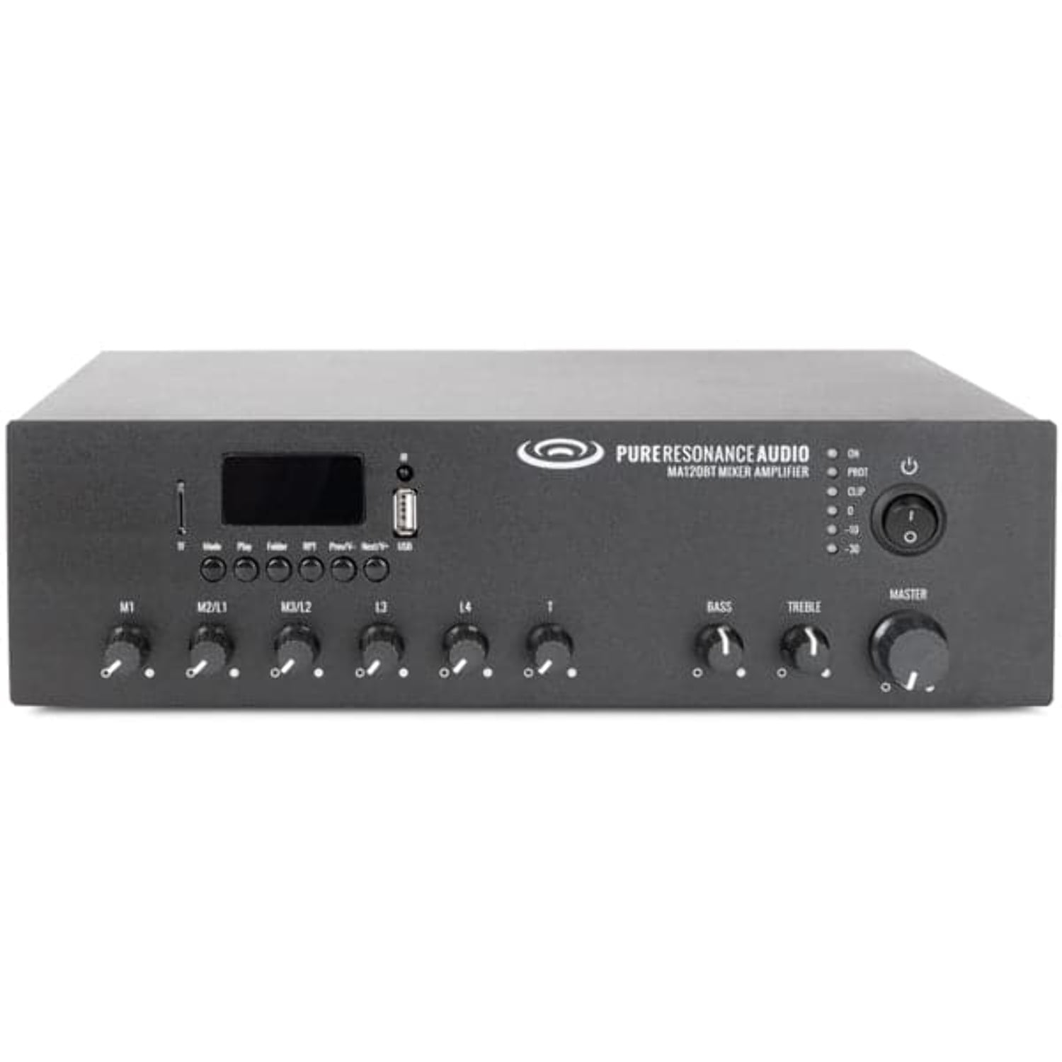 Pure Resonance Audio MA120BT 120W Commercial Mixer Amplifier with ...