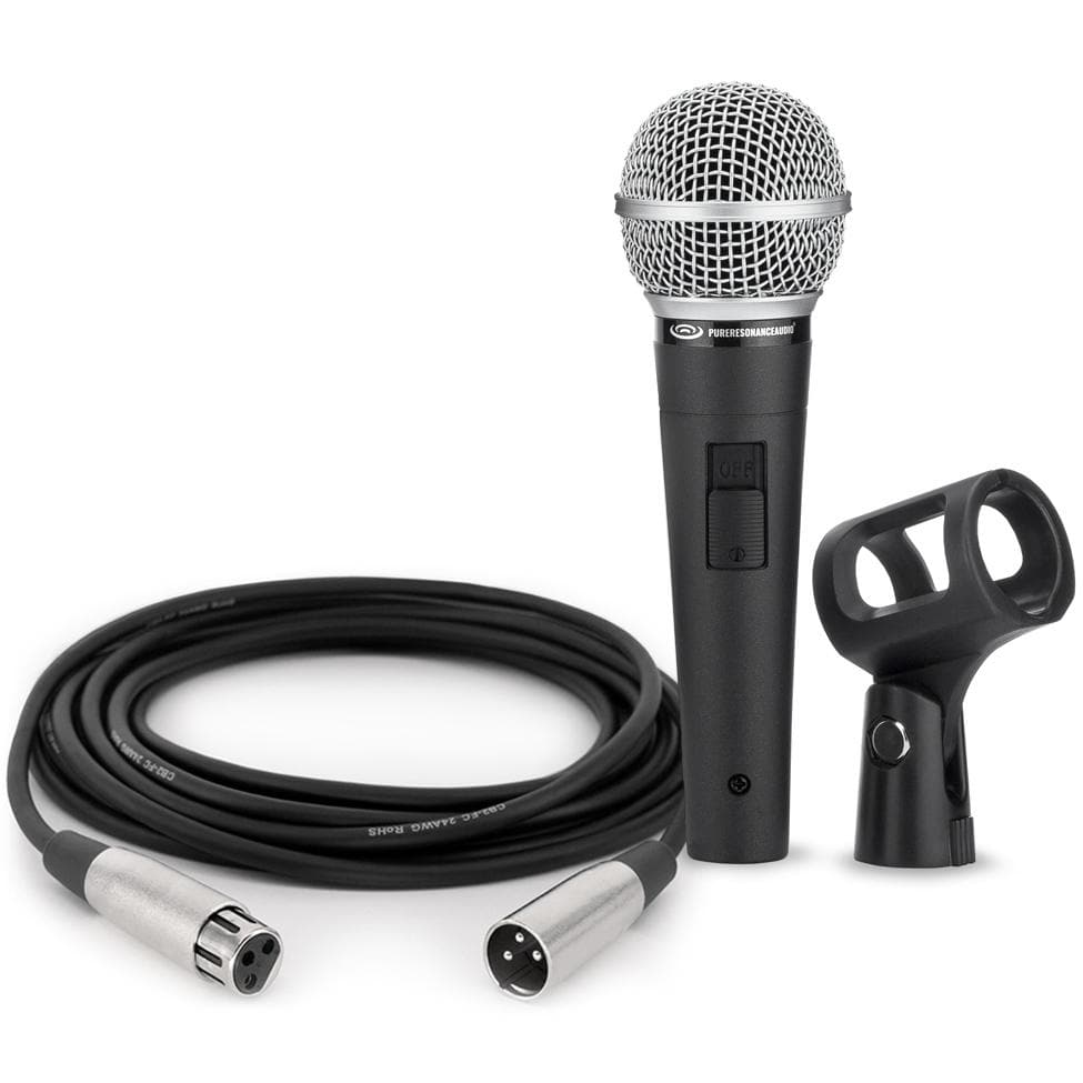 Pure Resonance Audio UC1S Ultra-Clear Dynamic Microphone with Mic Clip ...