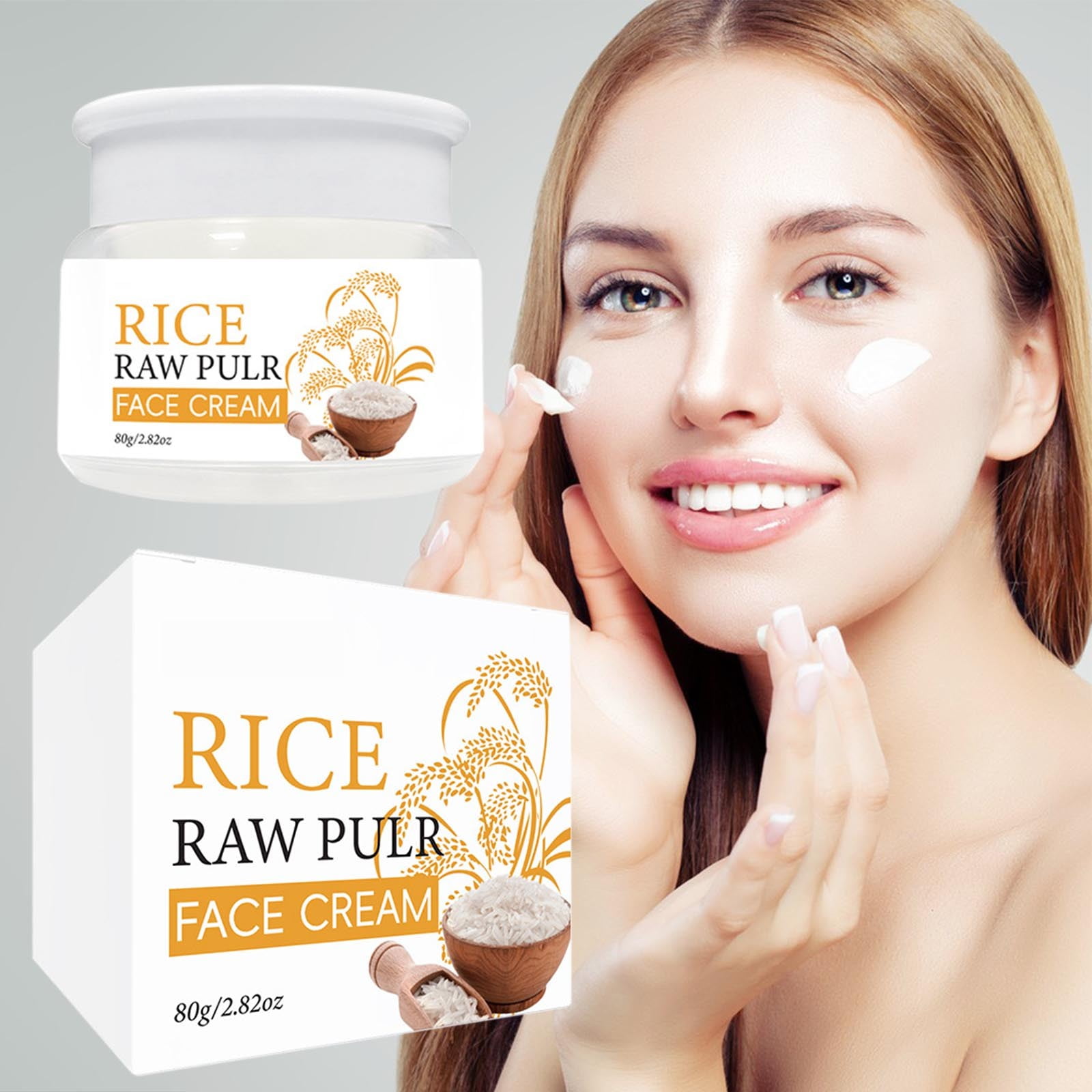 Pure Rice Facial Cream, 80g Moisturizing Nourishing, Gentle Skin ...