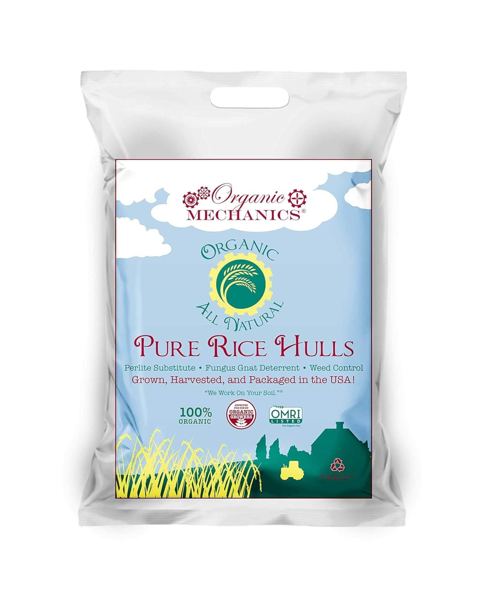 Pure Rice Hulls, 2 Cubic Foot - A Sustainable Alternative to Perlite ...