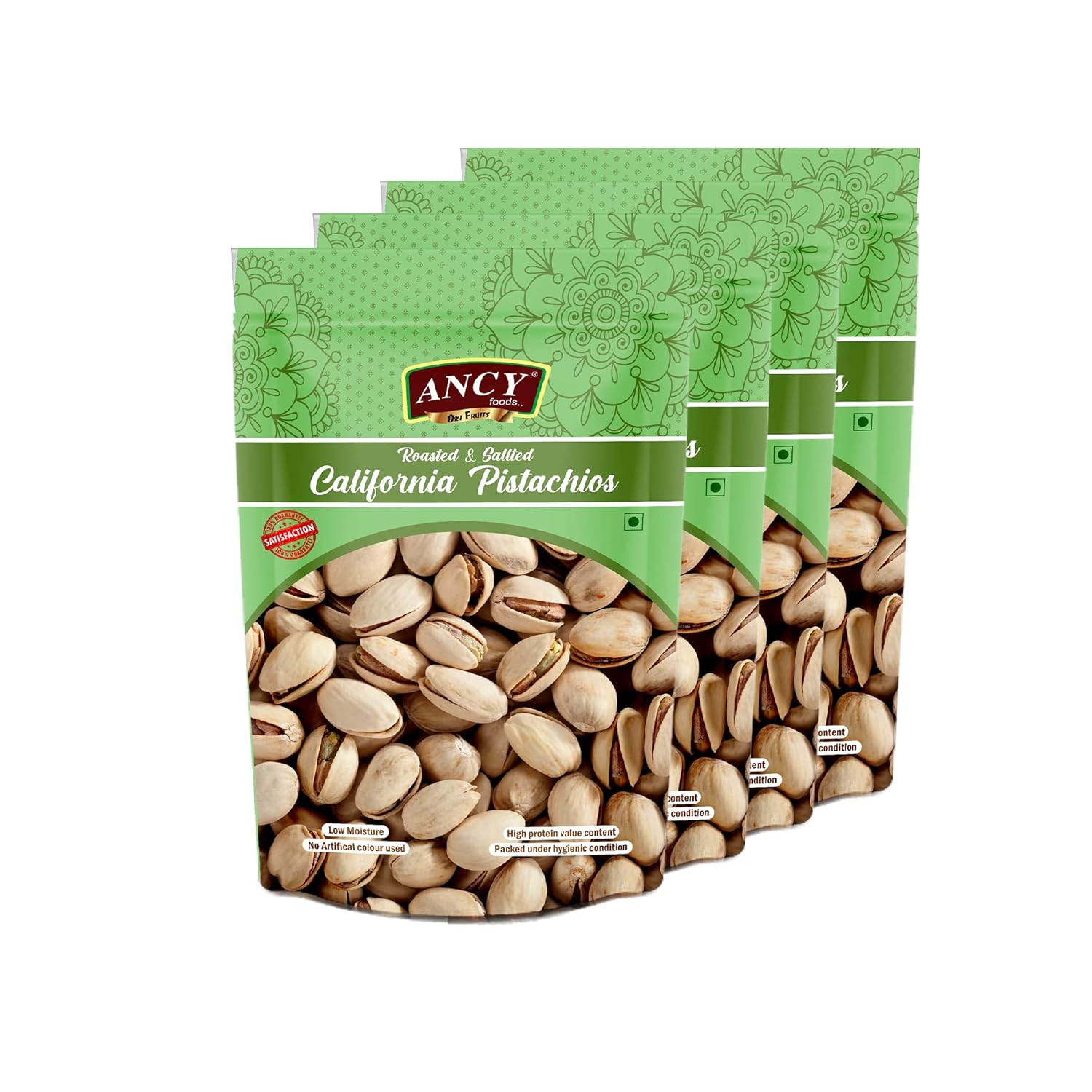 Pure Roasted & Salted Pistachio With Shell By Ancy 1kg, (250gm * Pack Of 4) | Great Source Of ...