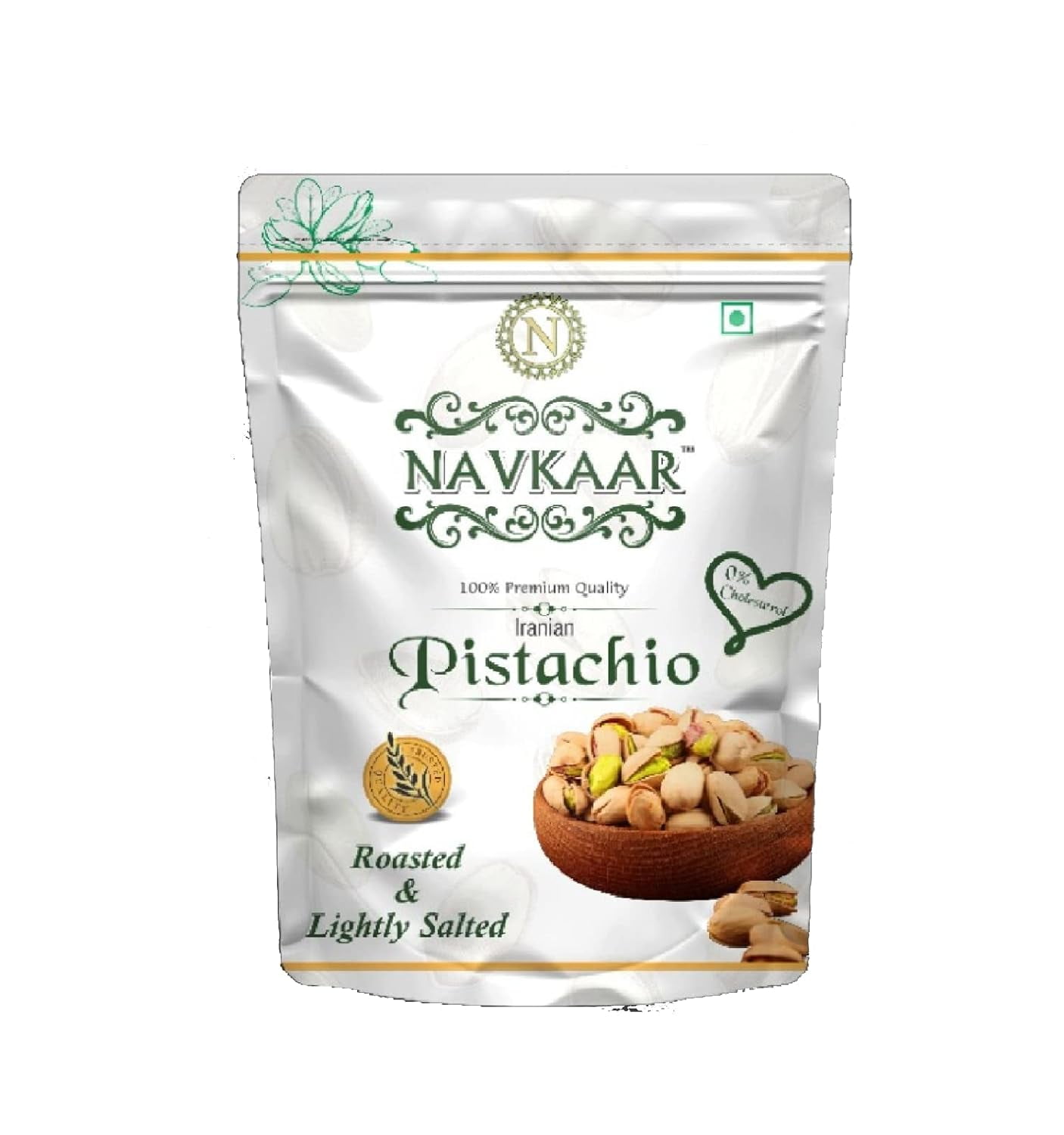 Pure Roasted & Salted Pistachios By Navkaar 750gm, (250gm * Pack Of 3 ...